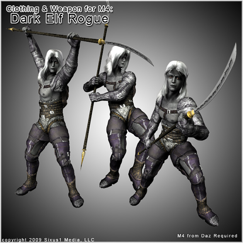 SpiderKin / Dark Elf Rogue for M4 | Daz 3D