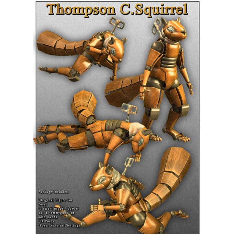 Clockwork Creatures: Thompson C. Squirrel | Daz 3D
