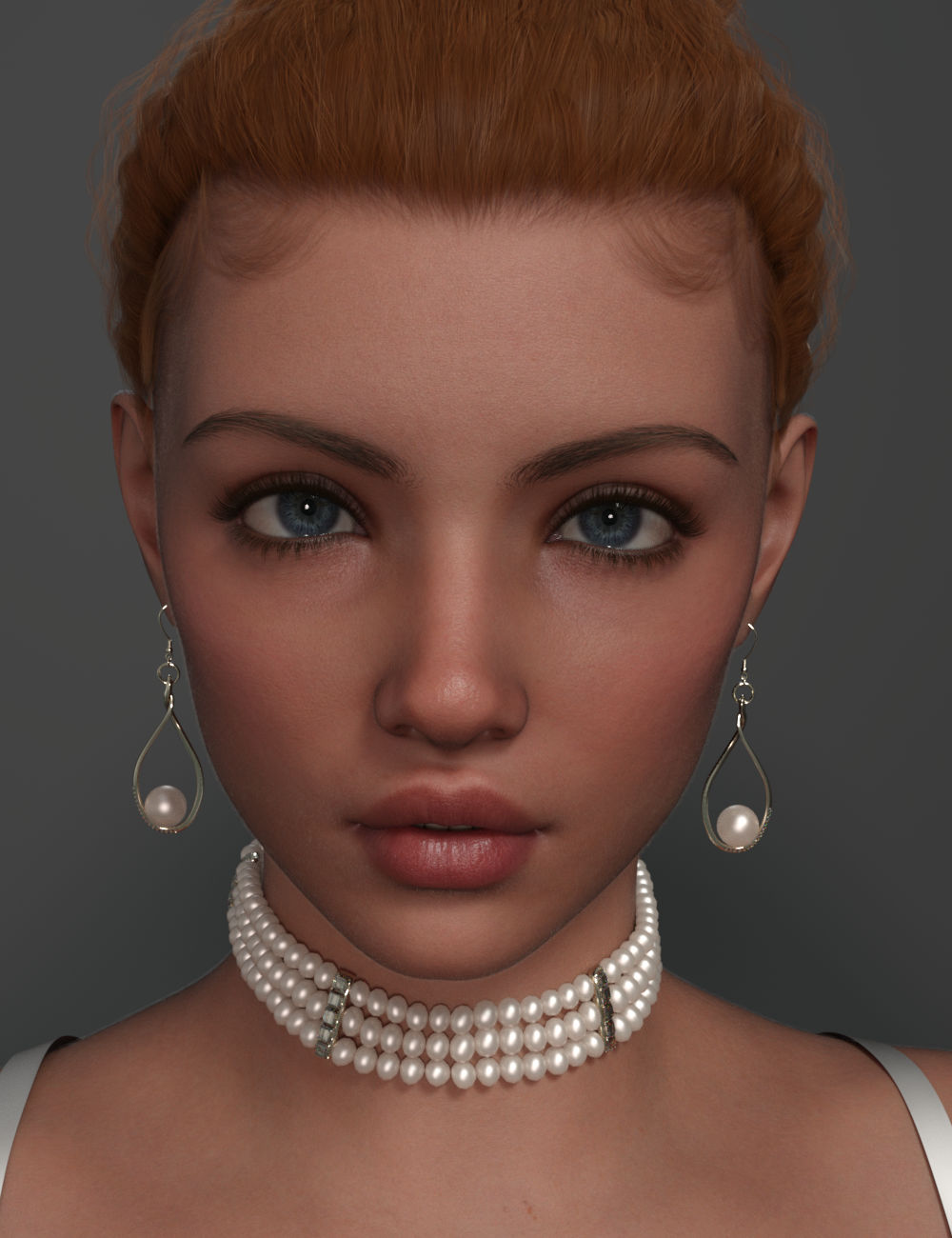 Exquisite Pearl Chokers and Earrings for Genesis 9 | Daz 3D