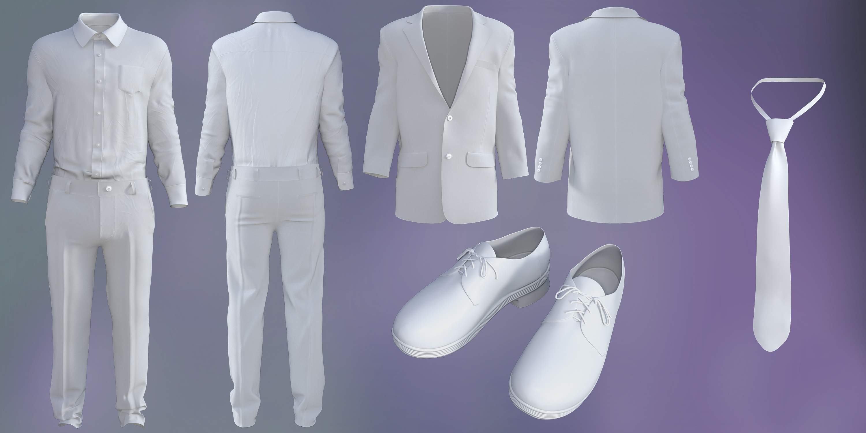 dForce BRZ Men's Suits and Poses for Genesis 9 | Daz 3D