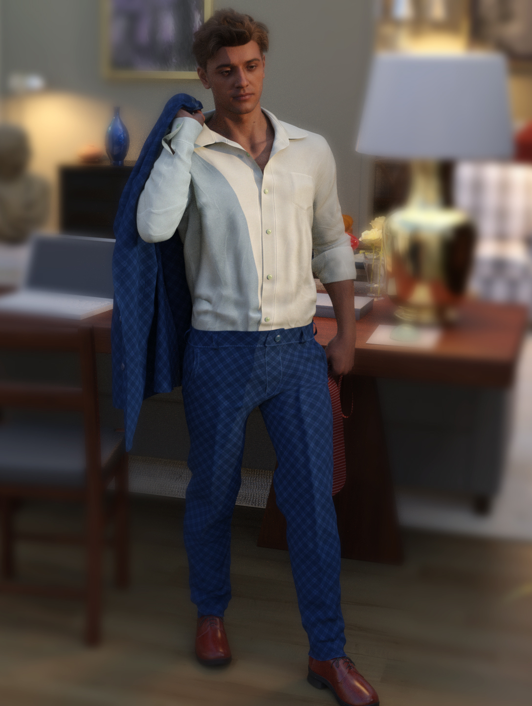 dForce BRZ Men's Suits and Poses for Genesis 9 | Daz 3D