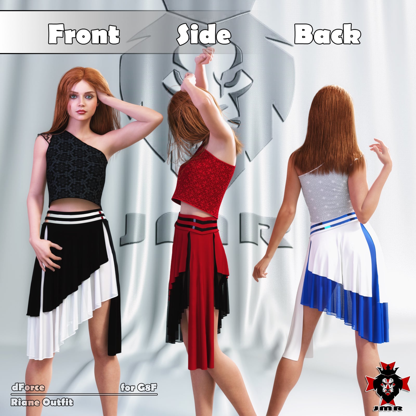 JMR dForce Riane Outfit for G8F | Daz 3D