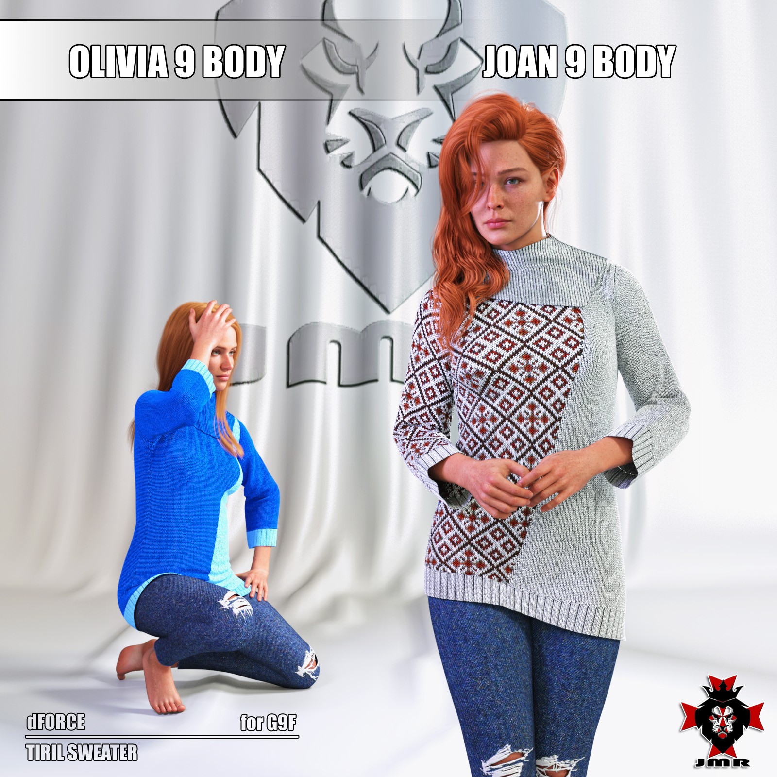 JMR dForce Tiril Sweater G9F | Daz 3D