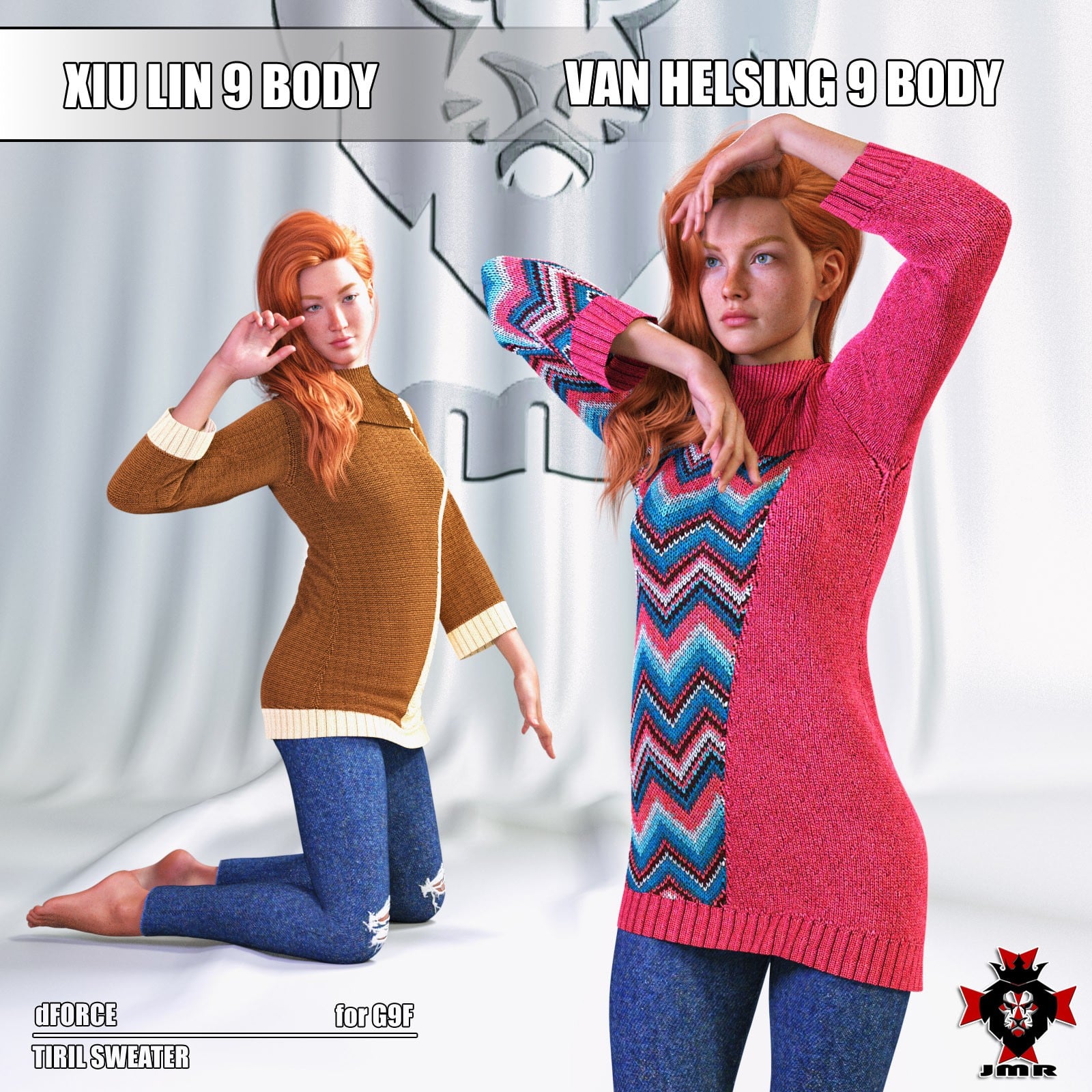 JMR dForce Tiril Sweater G9F | Daz 3D