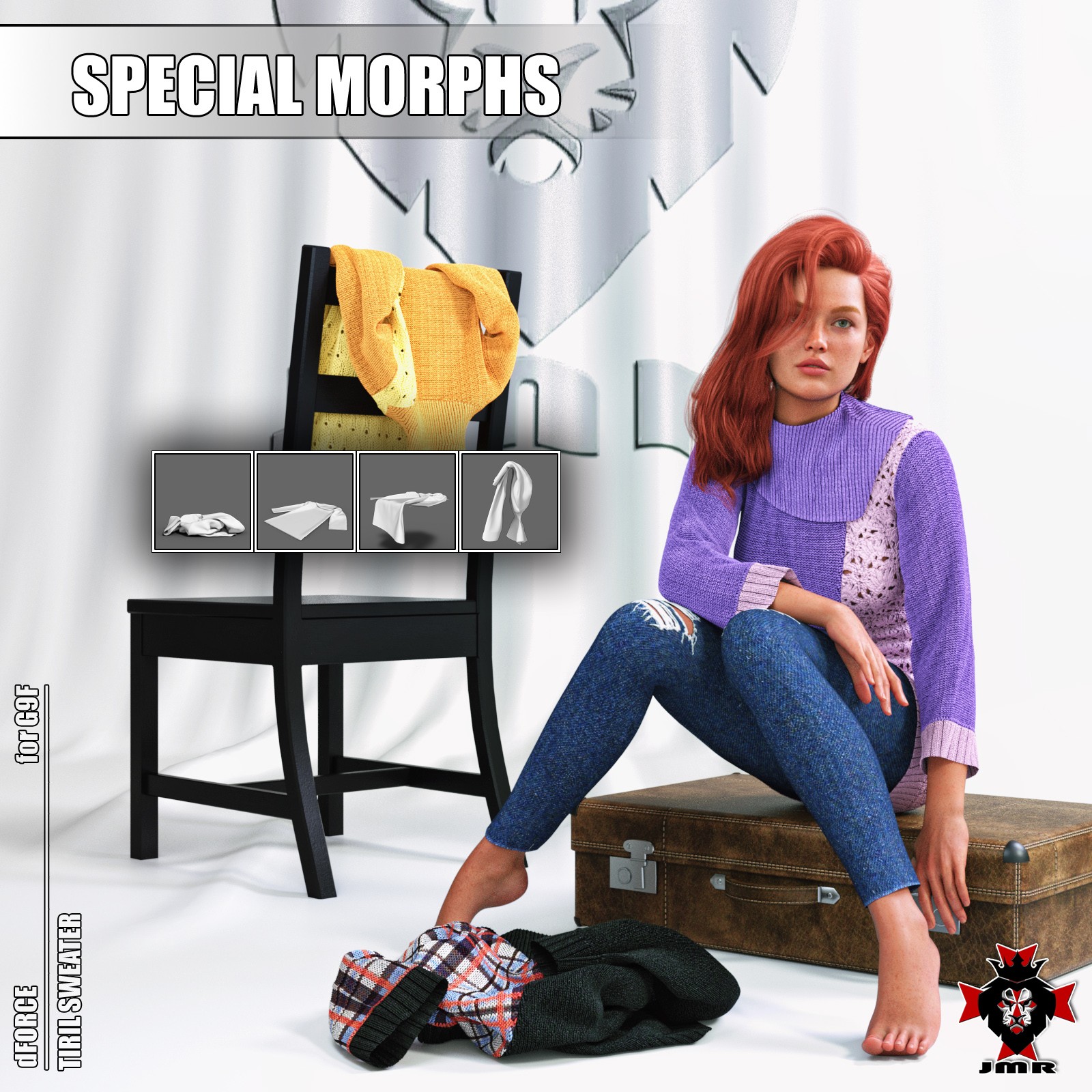 JMR dForce Tiril Sweater G9F | Daz 3D