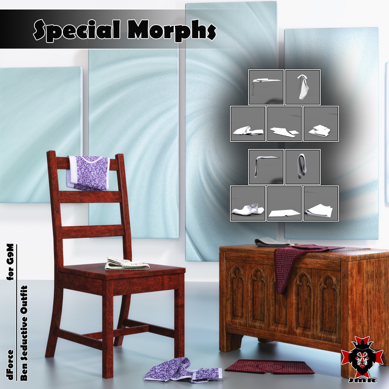 JMR dForce Ben Seductive Outfit G9M | Daz 3D