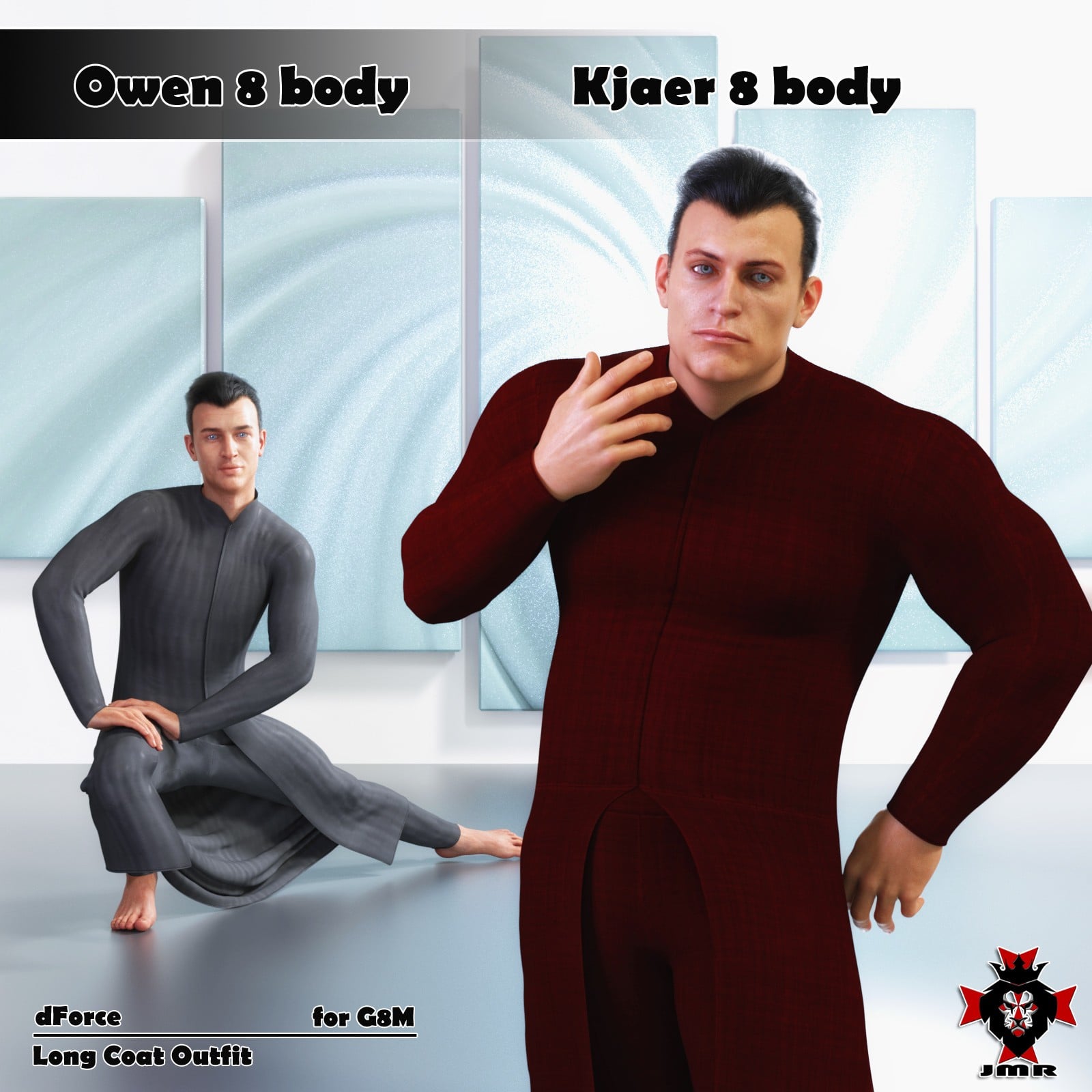 JMR dForce Long Coat Outfit G8M | Daz 3D