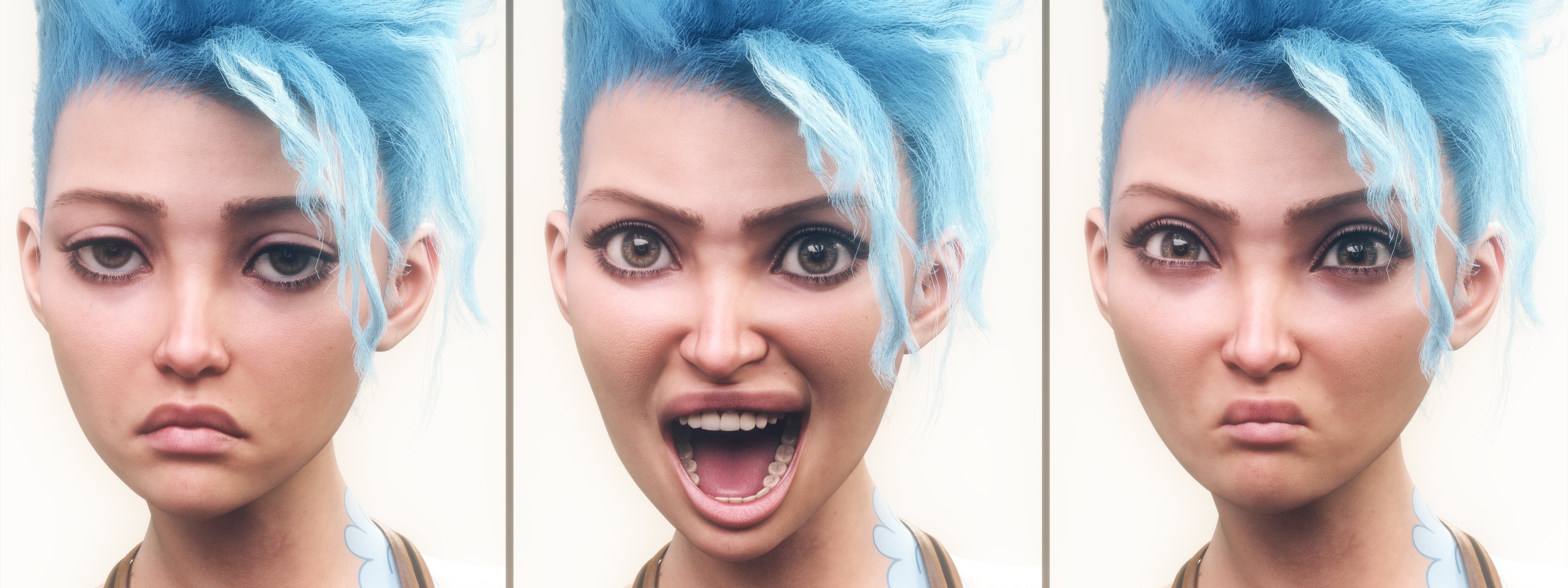 Manic Expression Fusion for Genesis 9 | Daz 3D