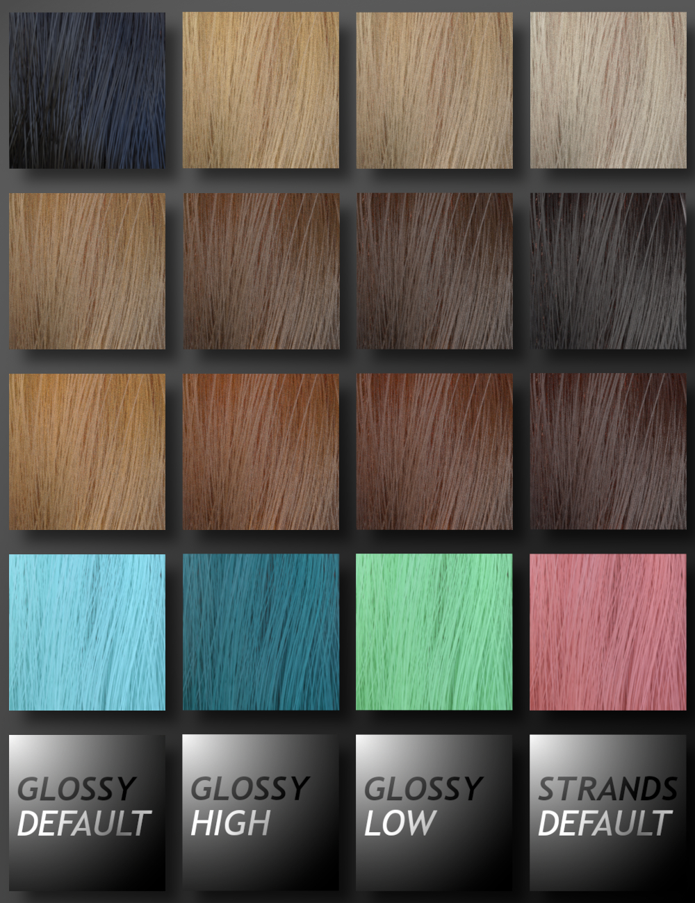 CS Sleek Glamour Hair for Genesis 9, 8 and 8.1 | Daz 3D
