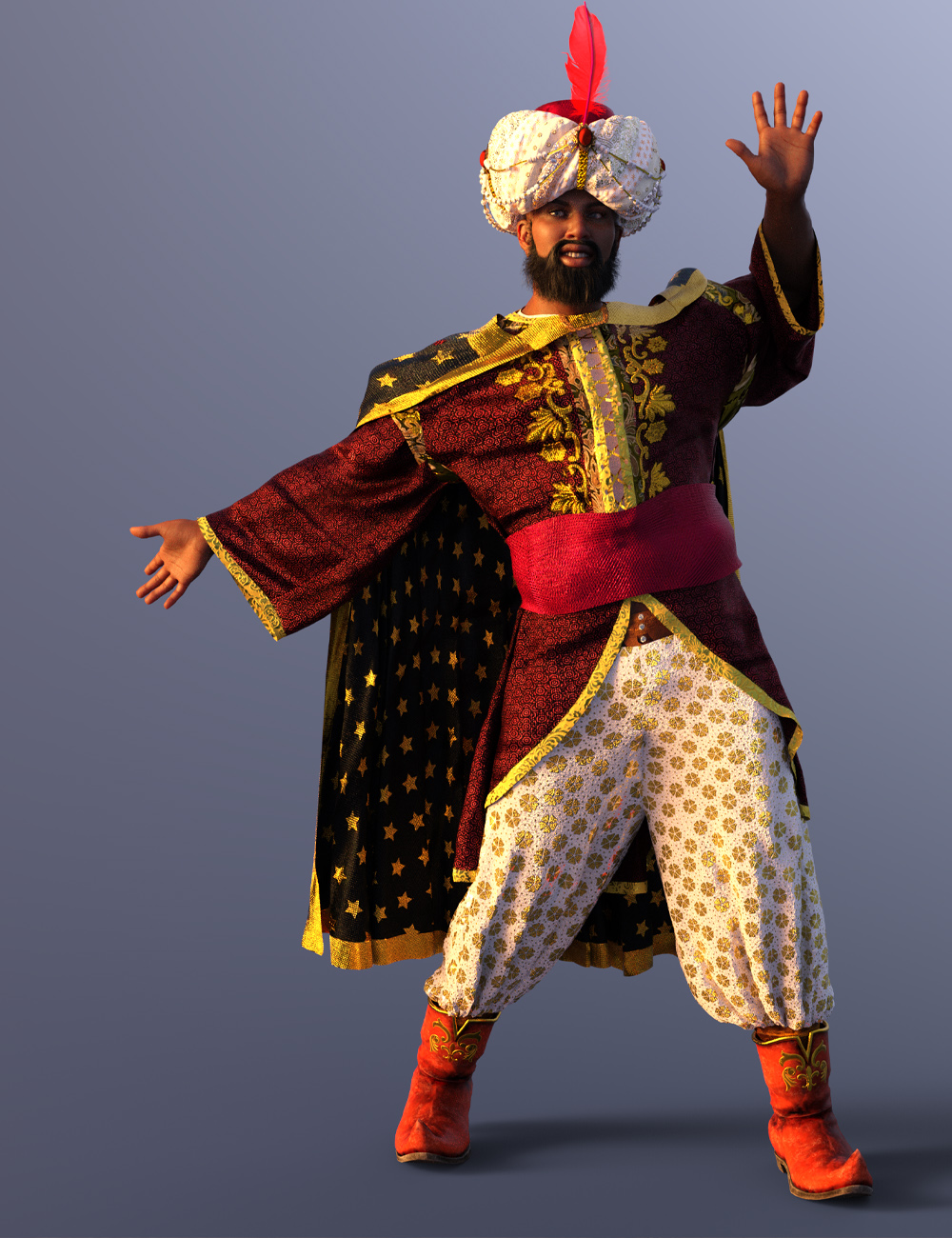Three Kings - King Balthasar for Genesis 8 Males | Daz 3D