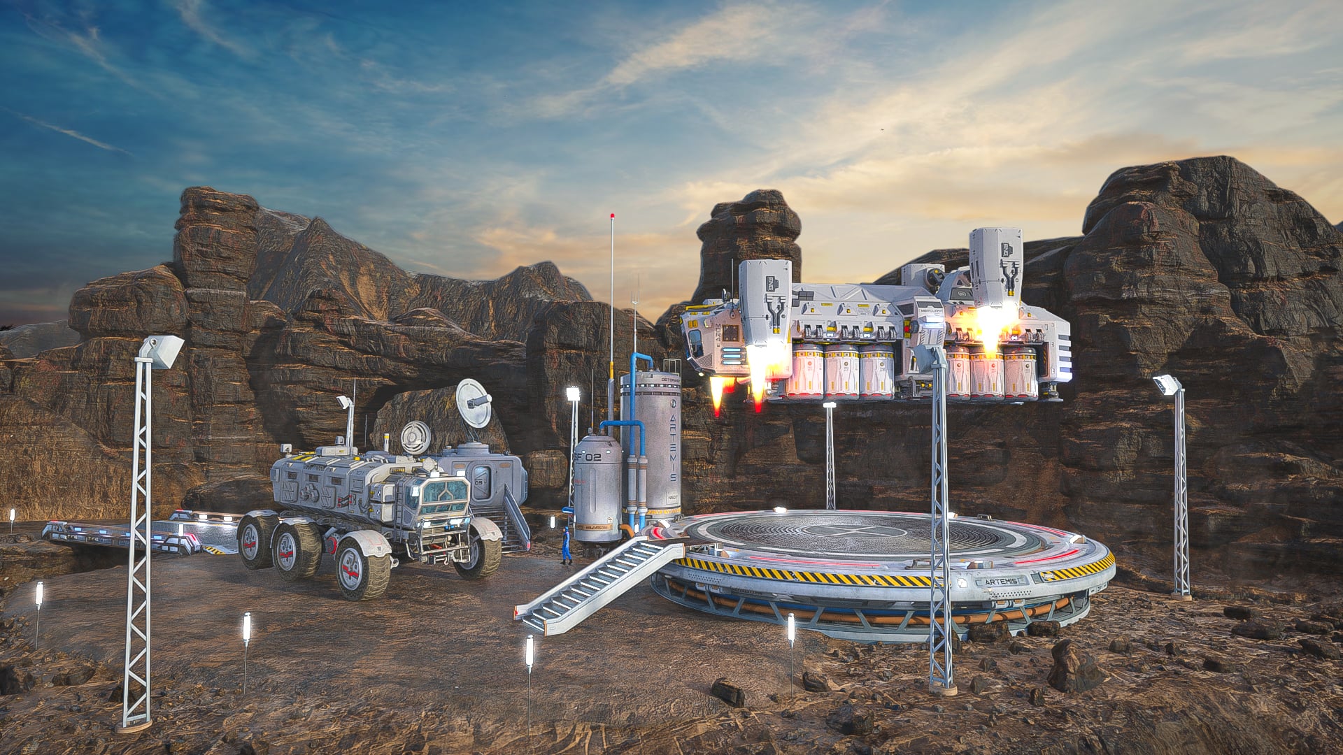 SE Space Base Artemis Props | Daz 3D
