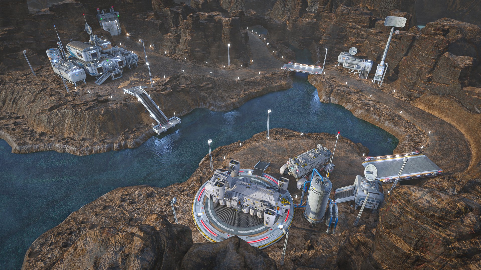 SE Space Base Artemis Props | Daz 3D