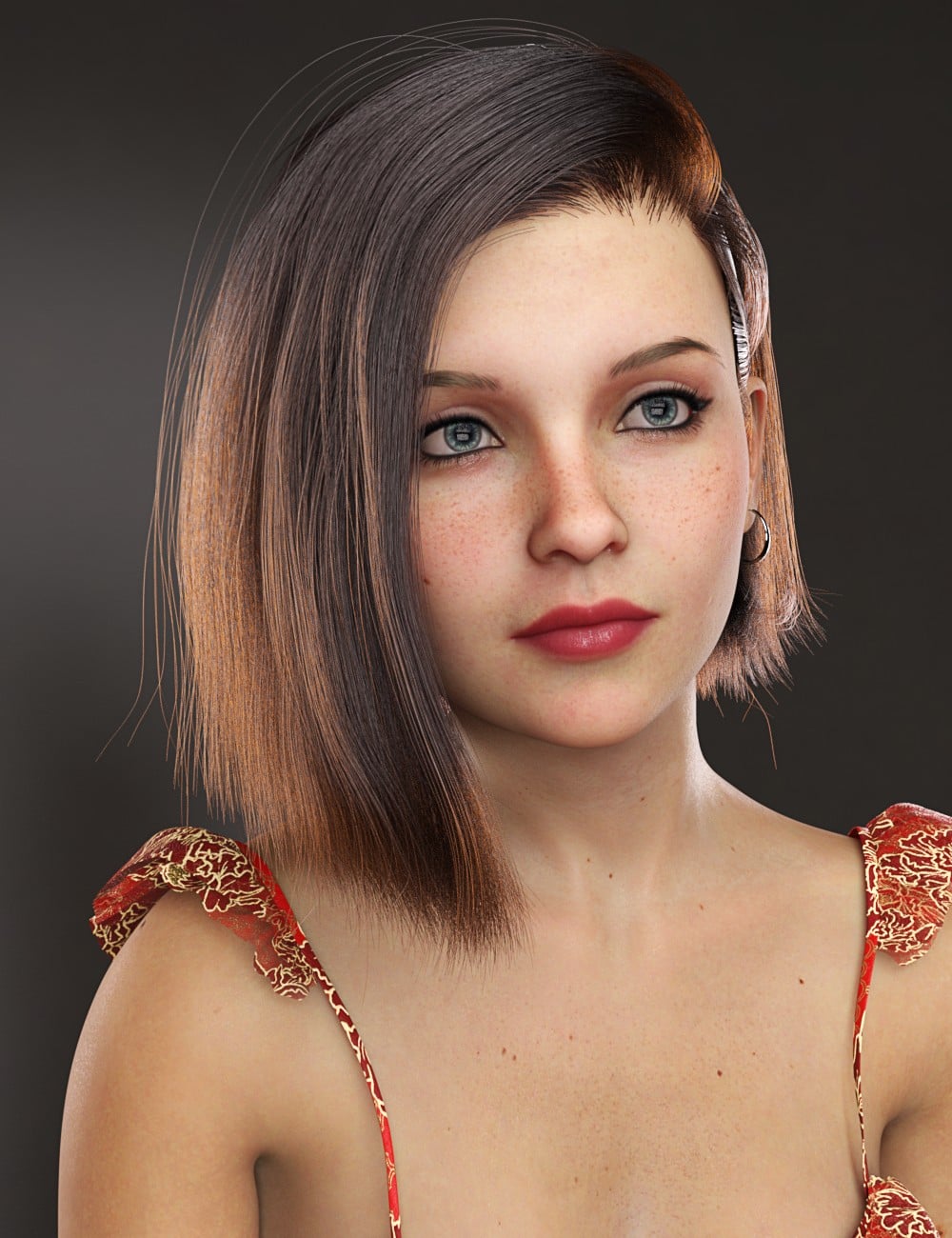 dForce CS Valentine Hair for Genesis 9 and 8 Female | Daz 3D