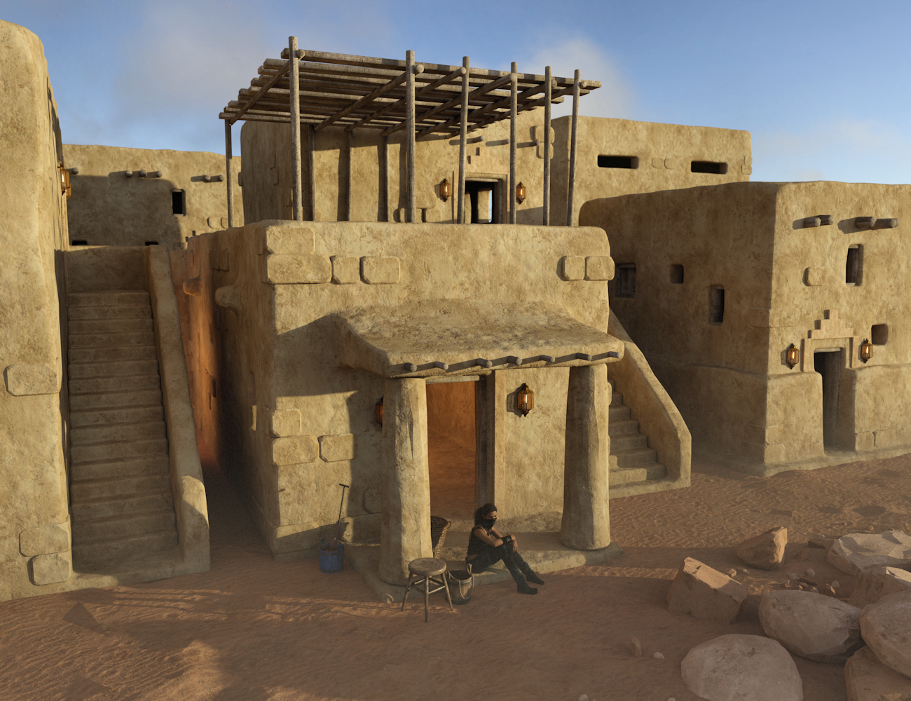 Primitive Houses 1 | Daz 3D