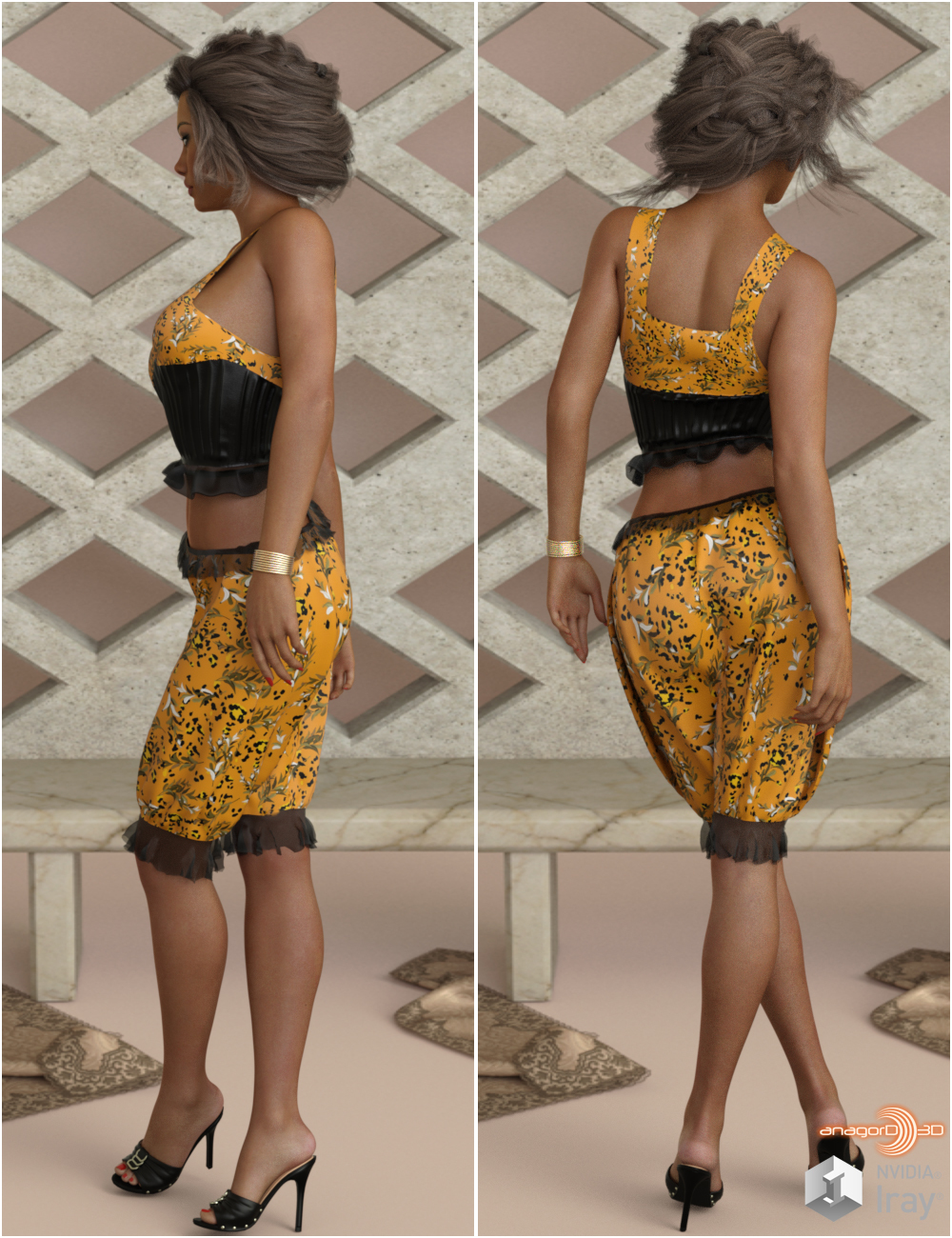 VERSUS - Lingerie 1900 for G8F | Daz 3D