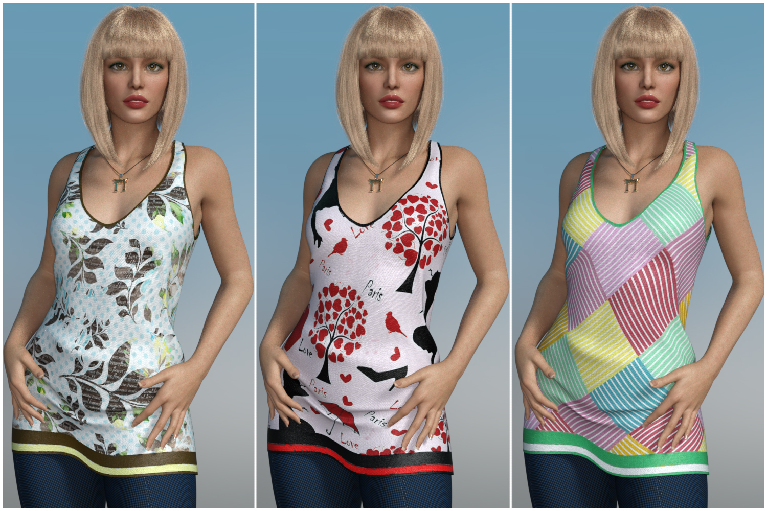 Beautiful LF Oversized Shirt G8F | Daz 3D