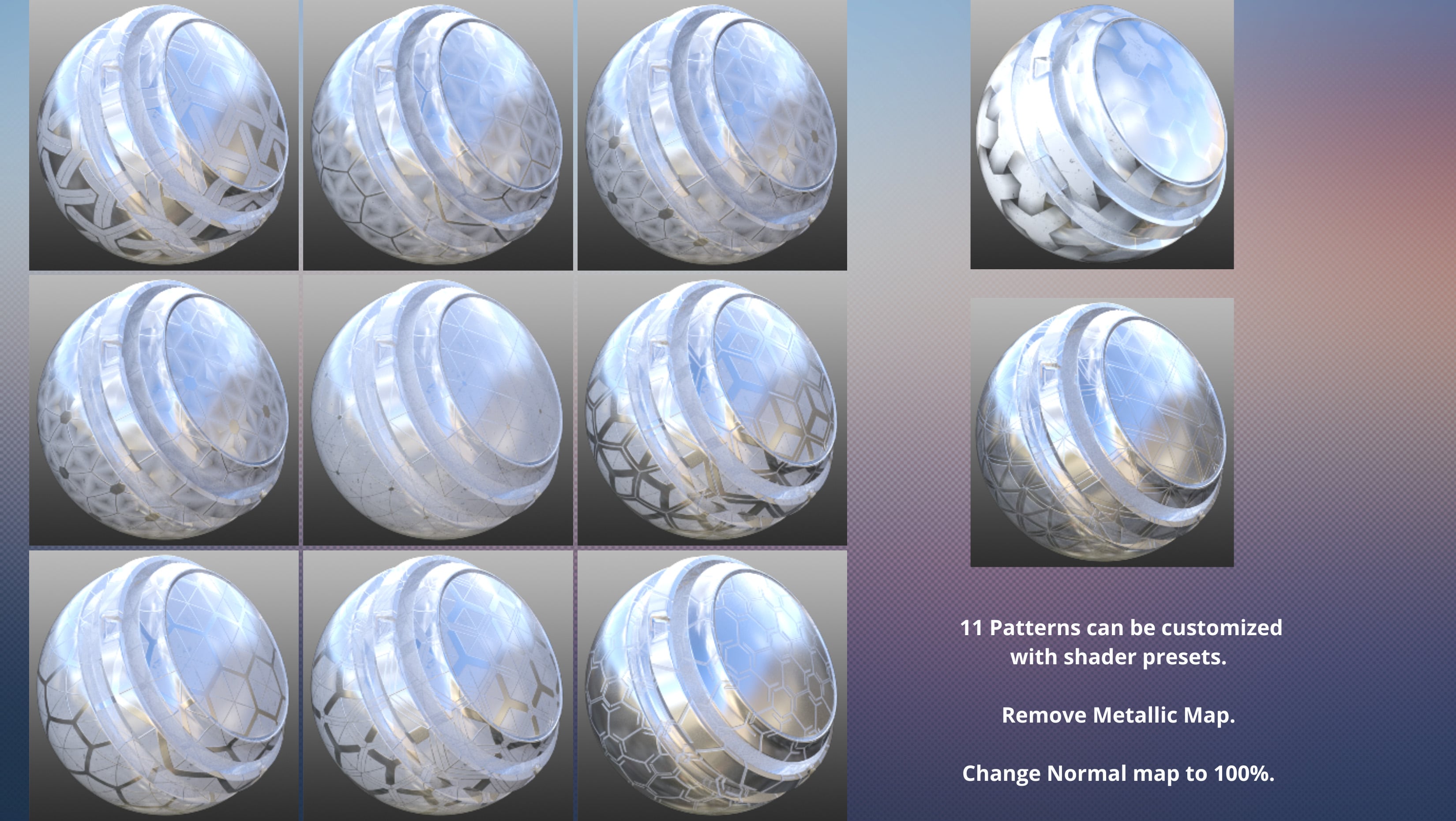 Nova Metal Iray Shaders - MR | Daz 3D