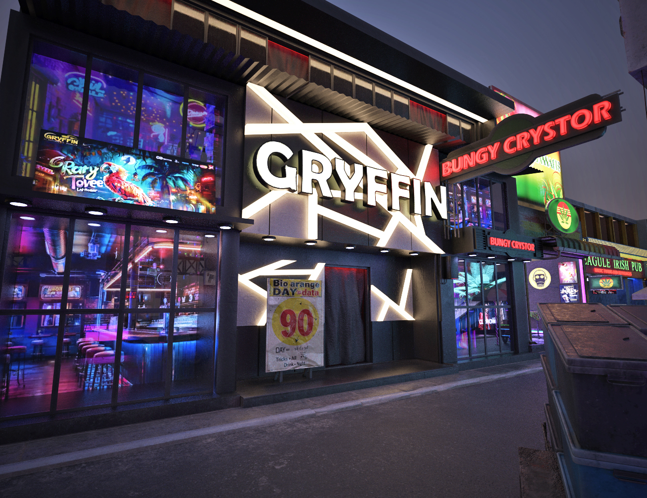 XI Asian Walking Street | Daz 3D