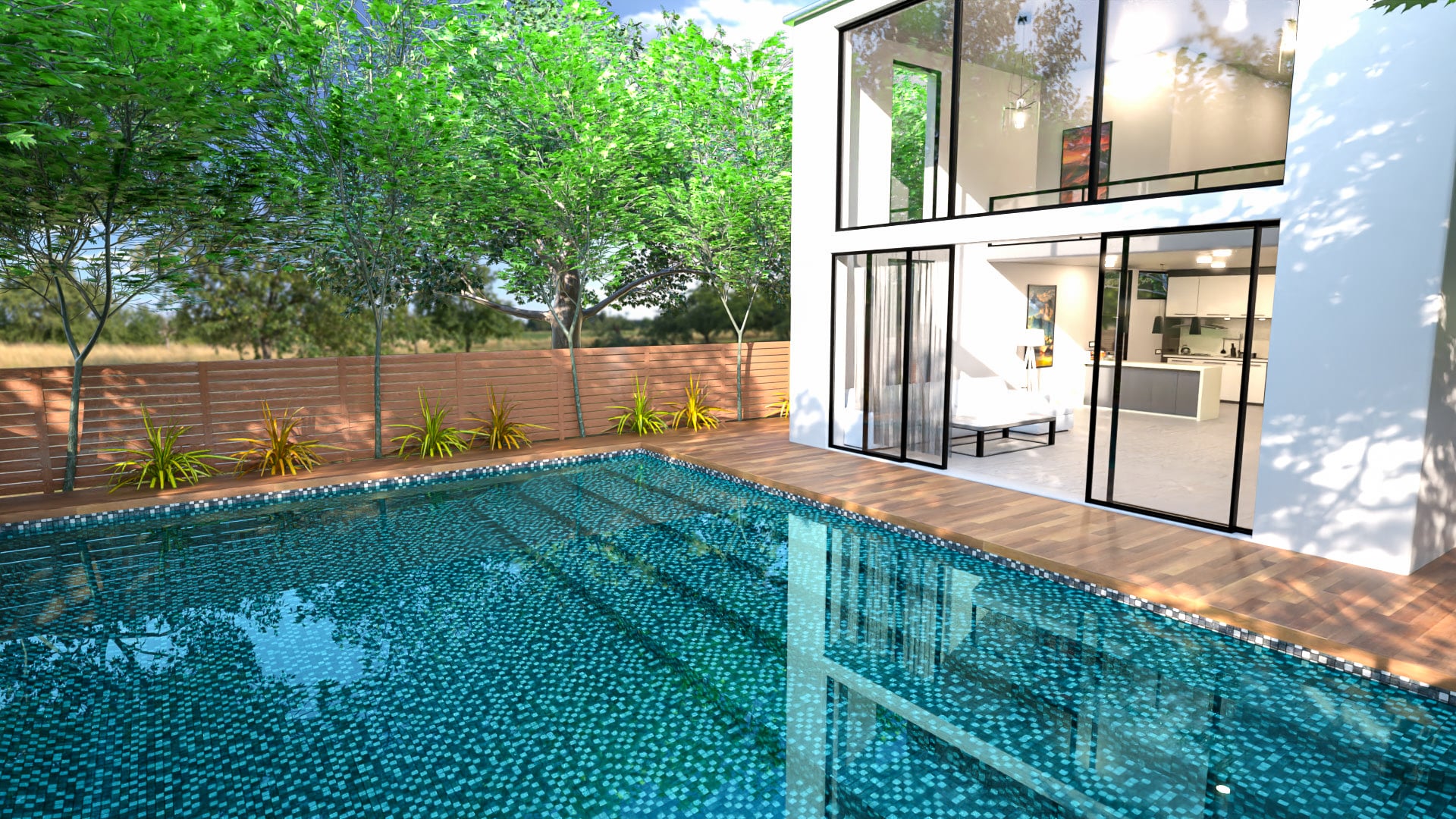 House with Swimming Pool | Daz 3D