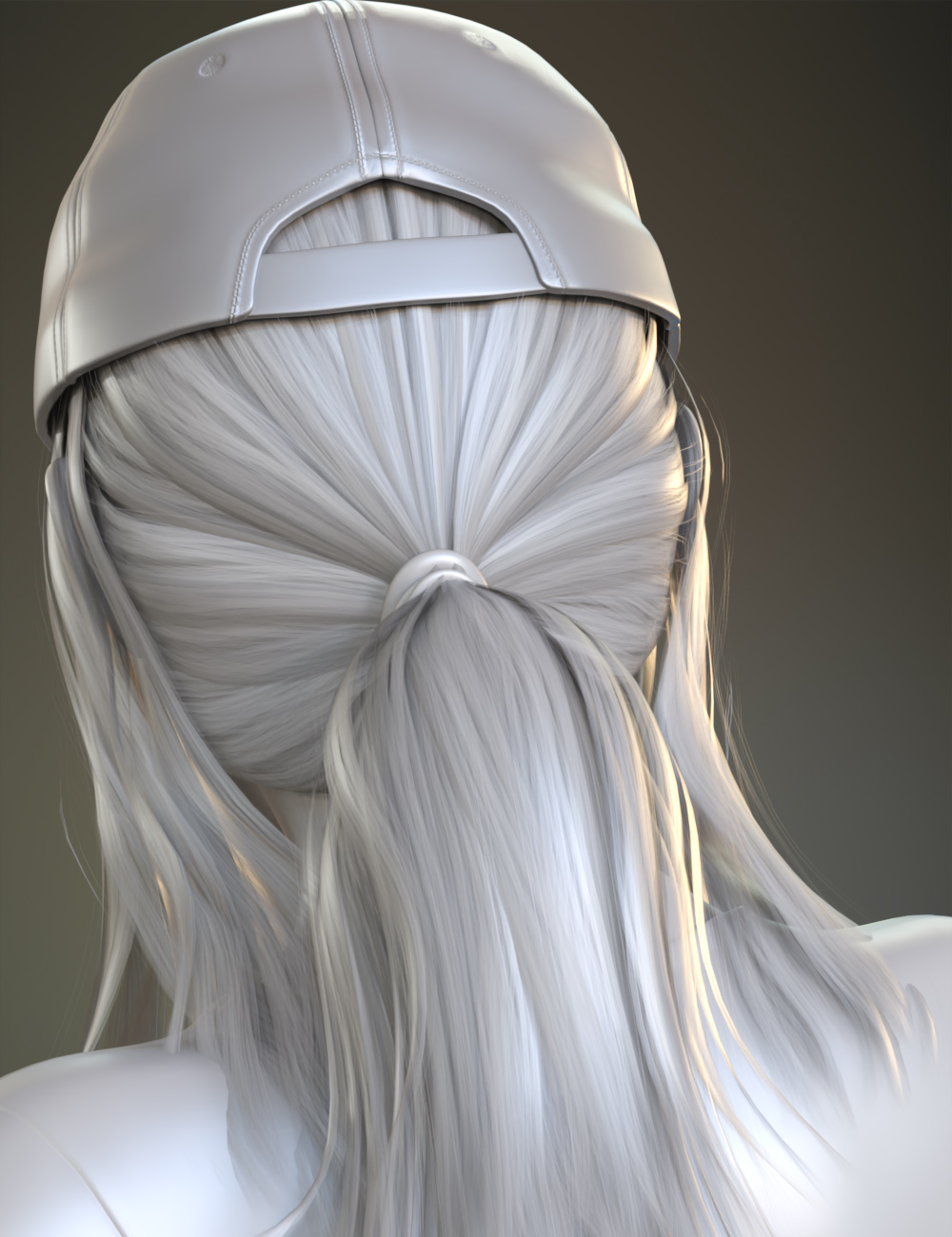 Eden Baseball Hat Hair with dForce for Genesis 9 | Daz 3D