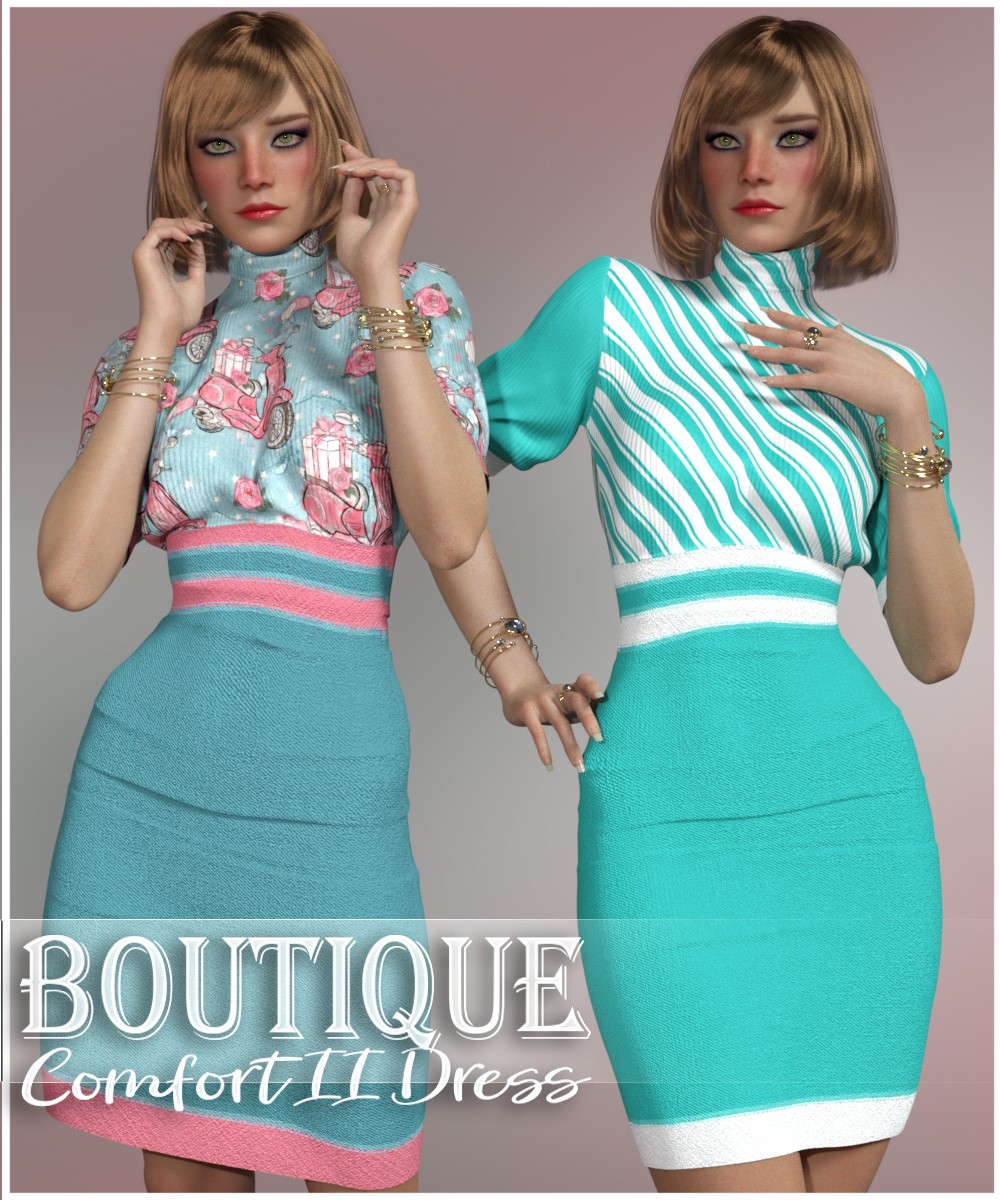 Boutique for LF Comfort II Dress G8F | Daz 3D