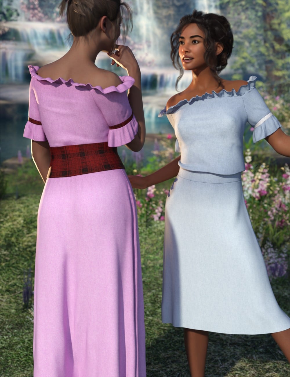 dForce Fantasy Bar Maid Genesis 9 | Daz 3D