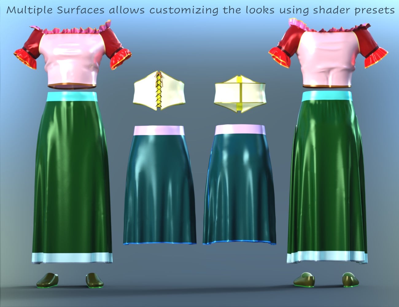 dForce Fantasy Bar Maid Genesis 9 | Daz 3D