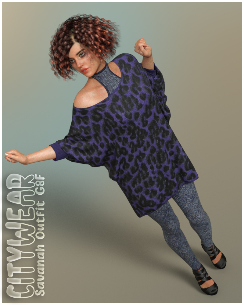 CityWear Savannah Outfit G8F | Daz 3D