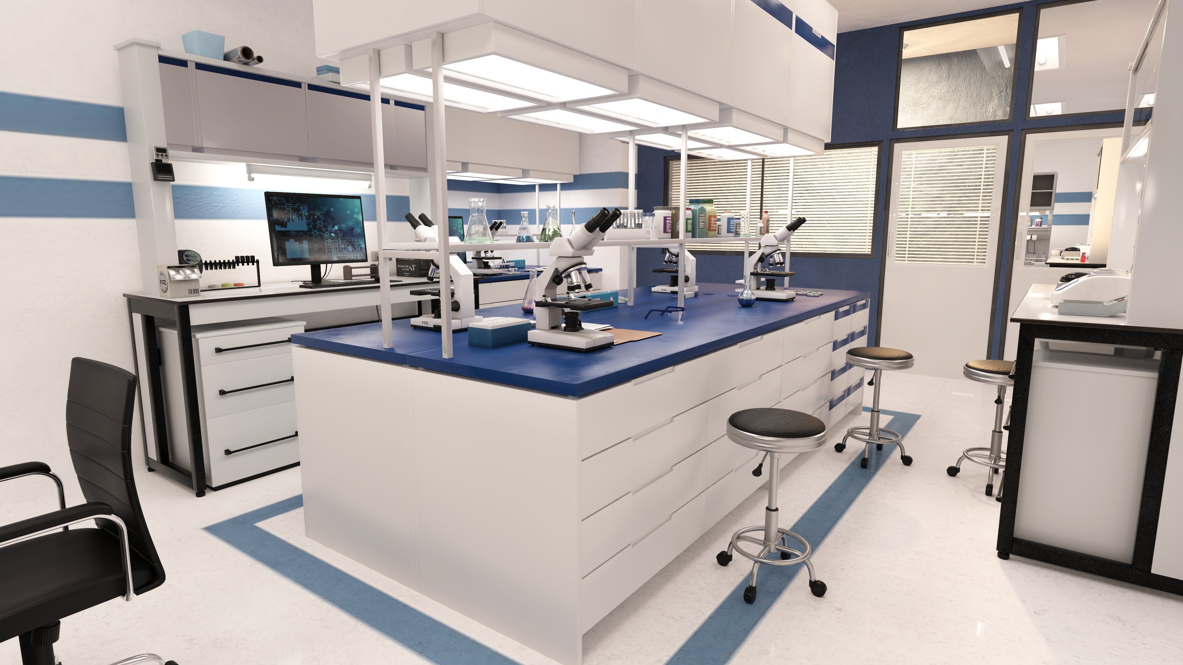 FG Science Laboratory Bundle | Daz 3D