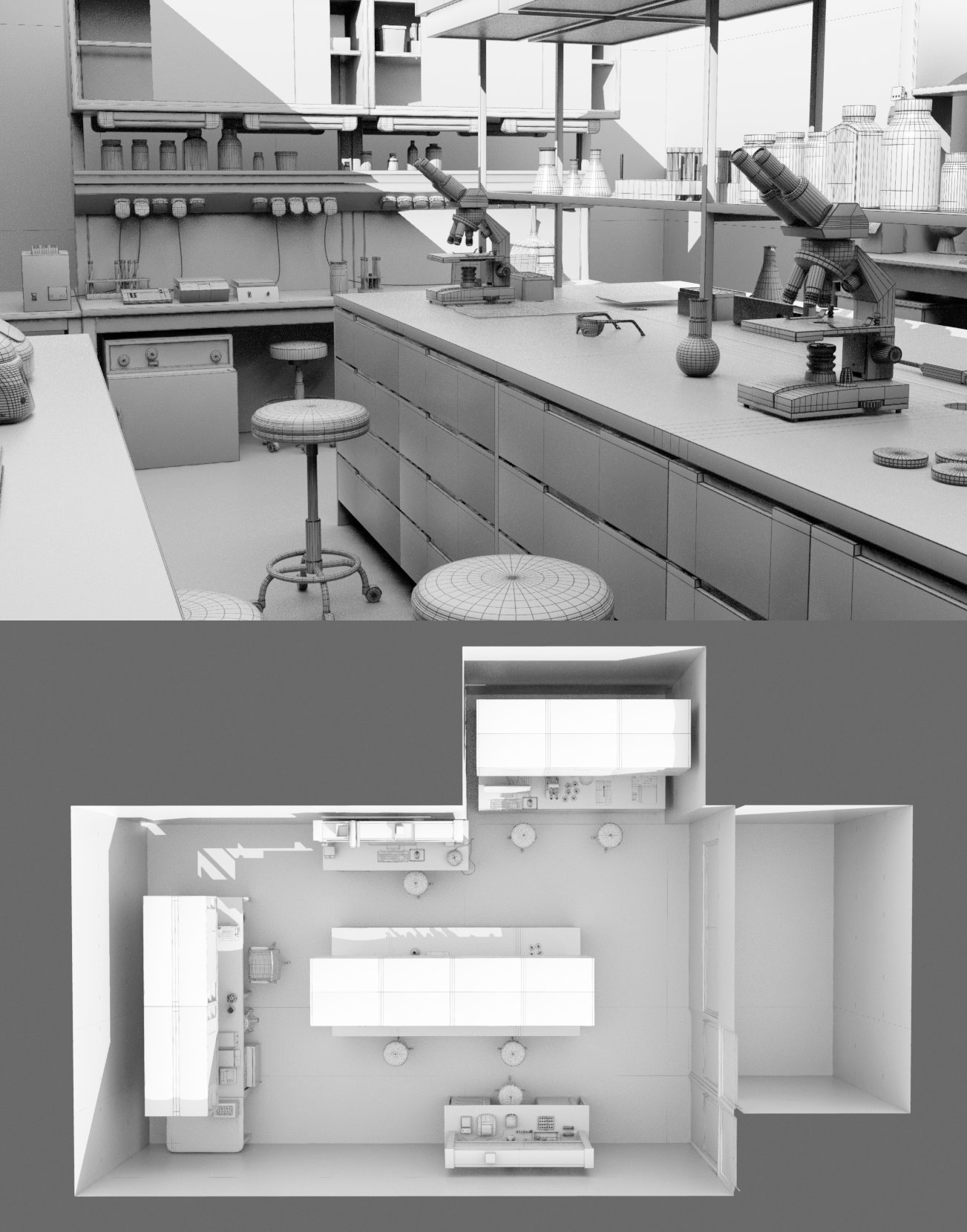 FG Science Laboratory Bundle | Daz 3D