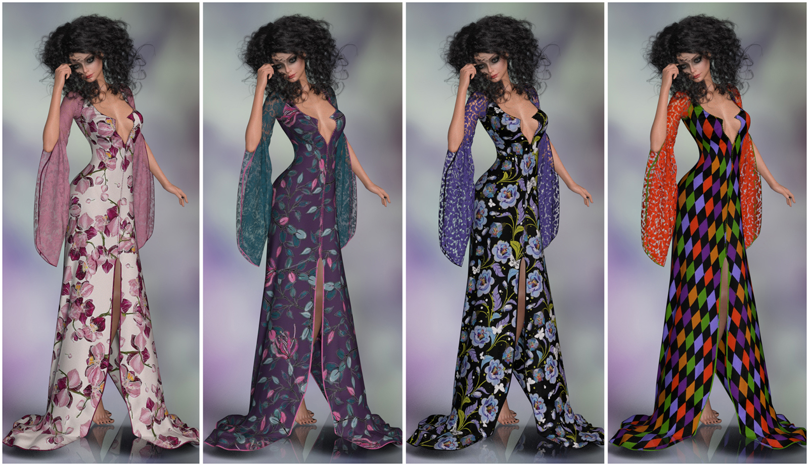 Haunted Wicked Dress G8F | Daz 3D