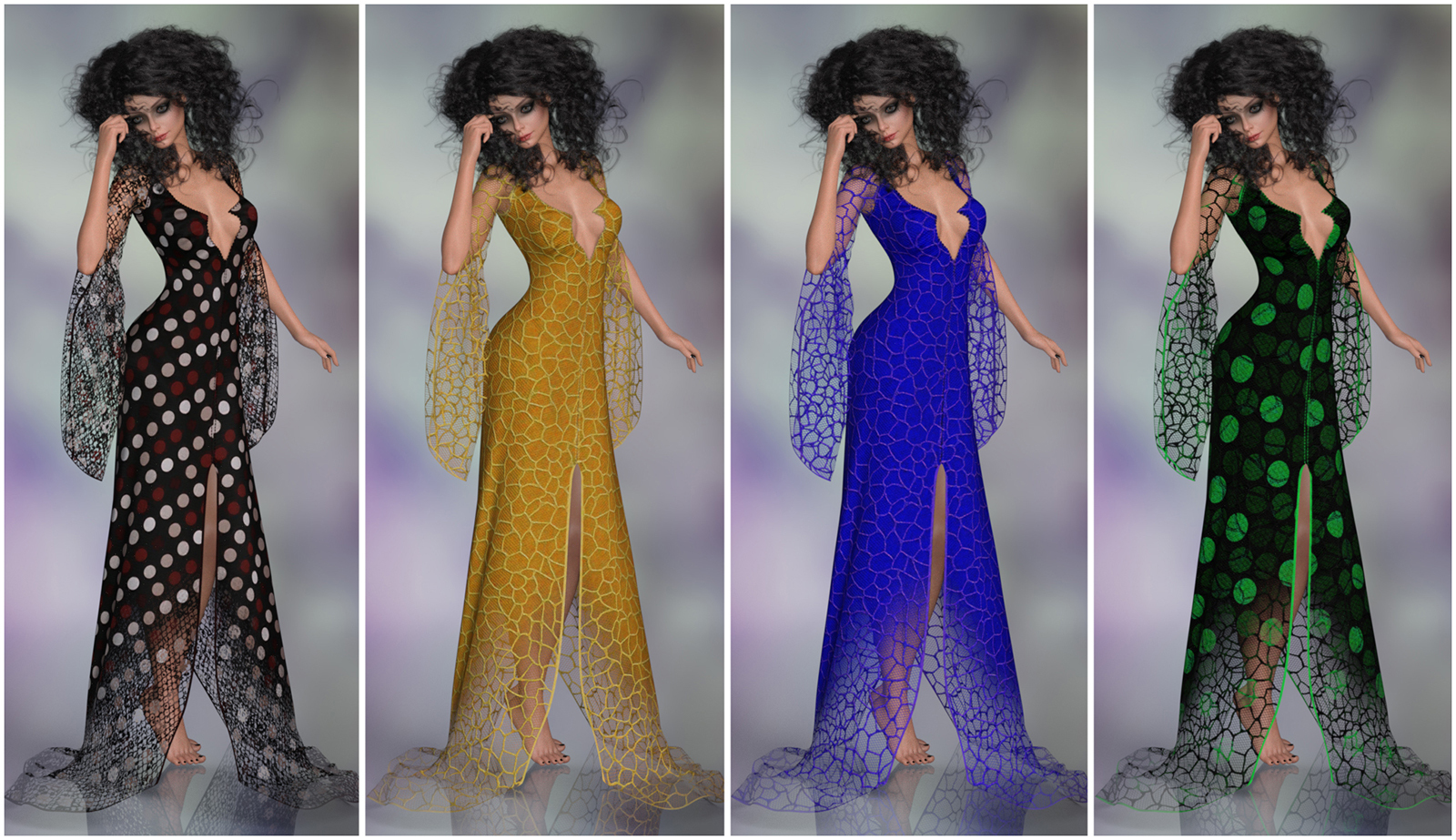Haunted Wicked Dress G8F | Daz 3D