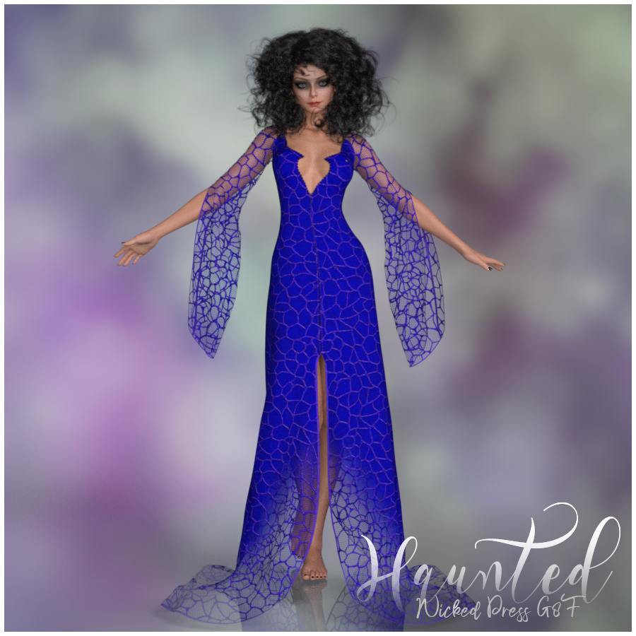 Haunted Wicked Dress G8F | Daz 3D