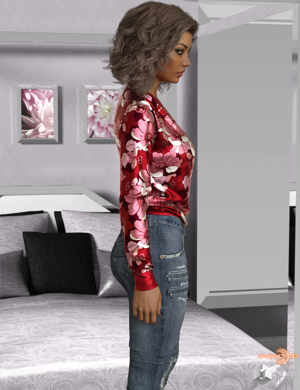 VERSUS - dForce V-Neck Knit for Genesis 8 Females | Daz 3D