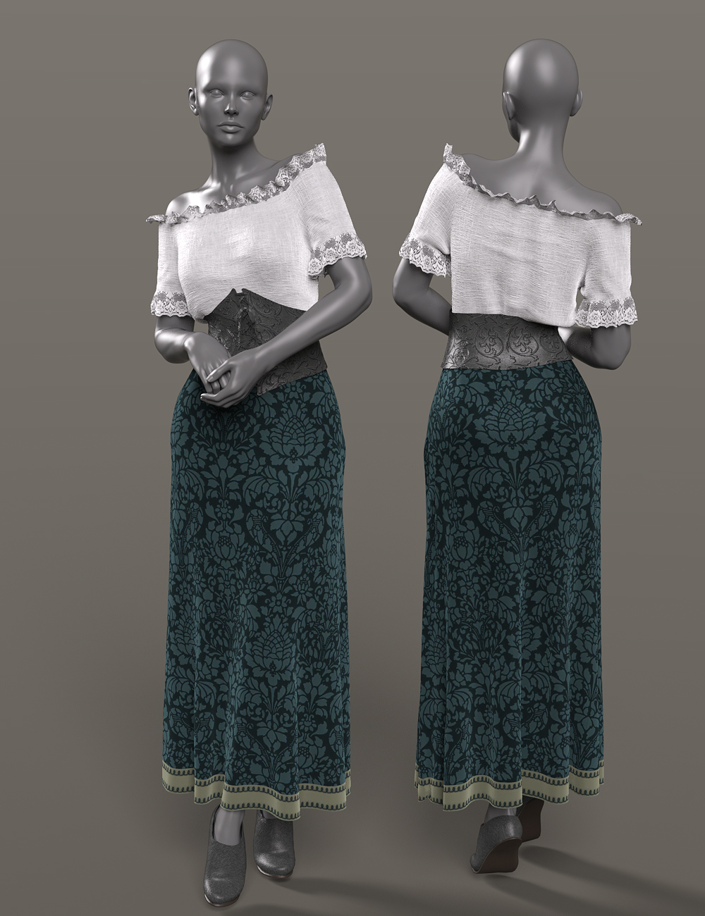 InStyle - dForce Fantasy Bar Maid Genesis 9 Add-On | Daz 3D