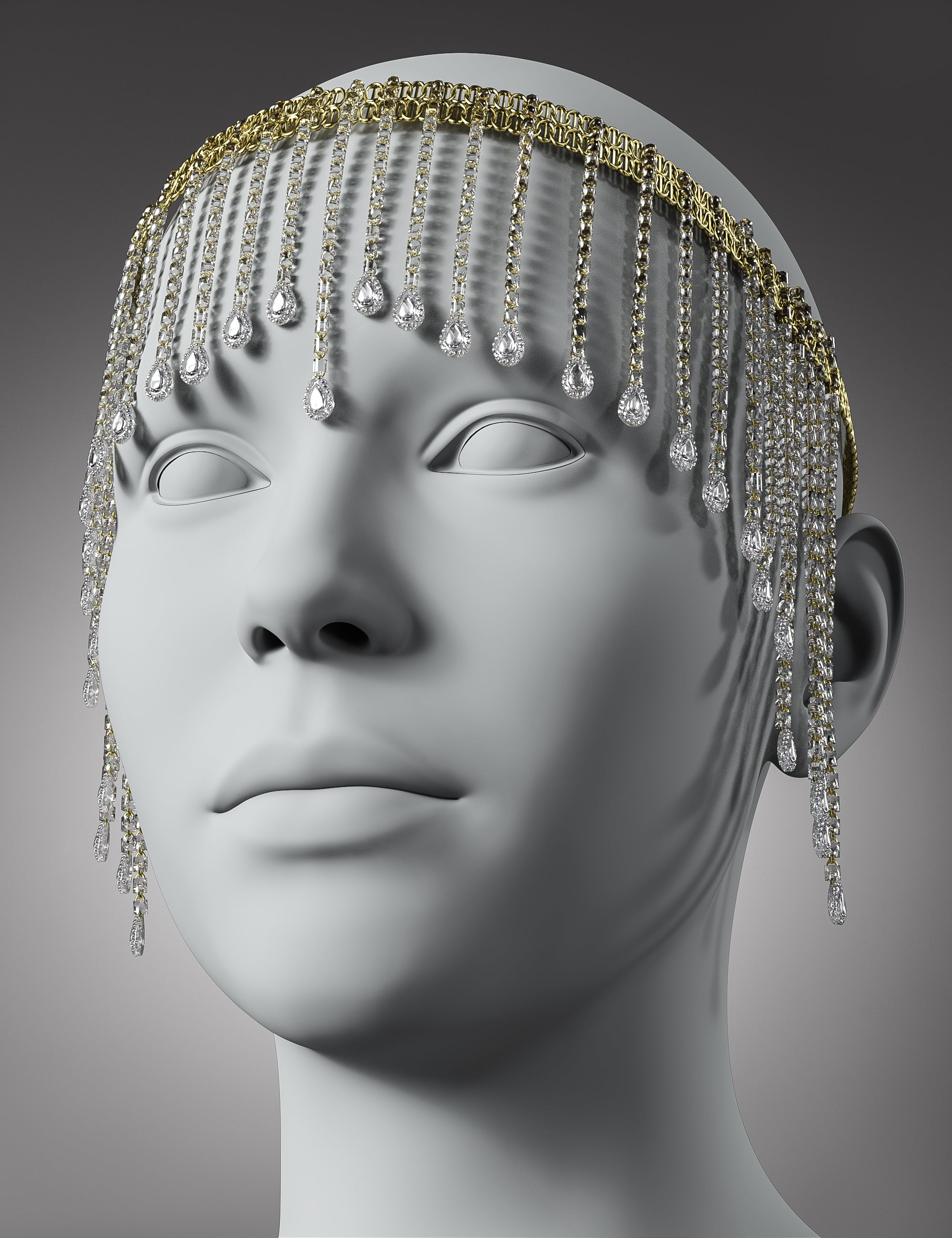 BW Chains Headwear For Genesis 9, Genesis 8, and 8,1 Females | Daz 3D