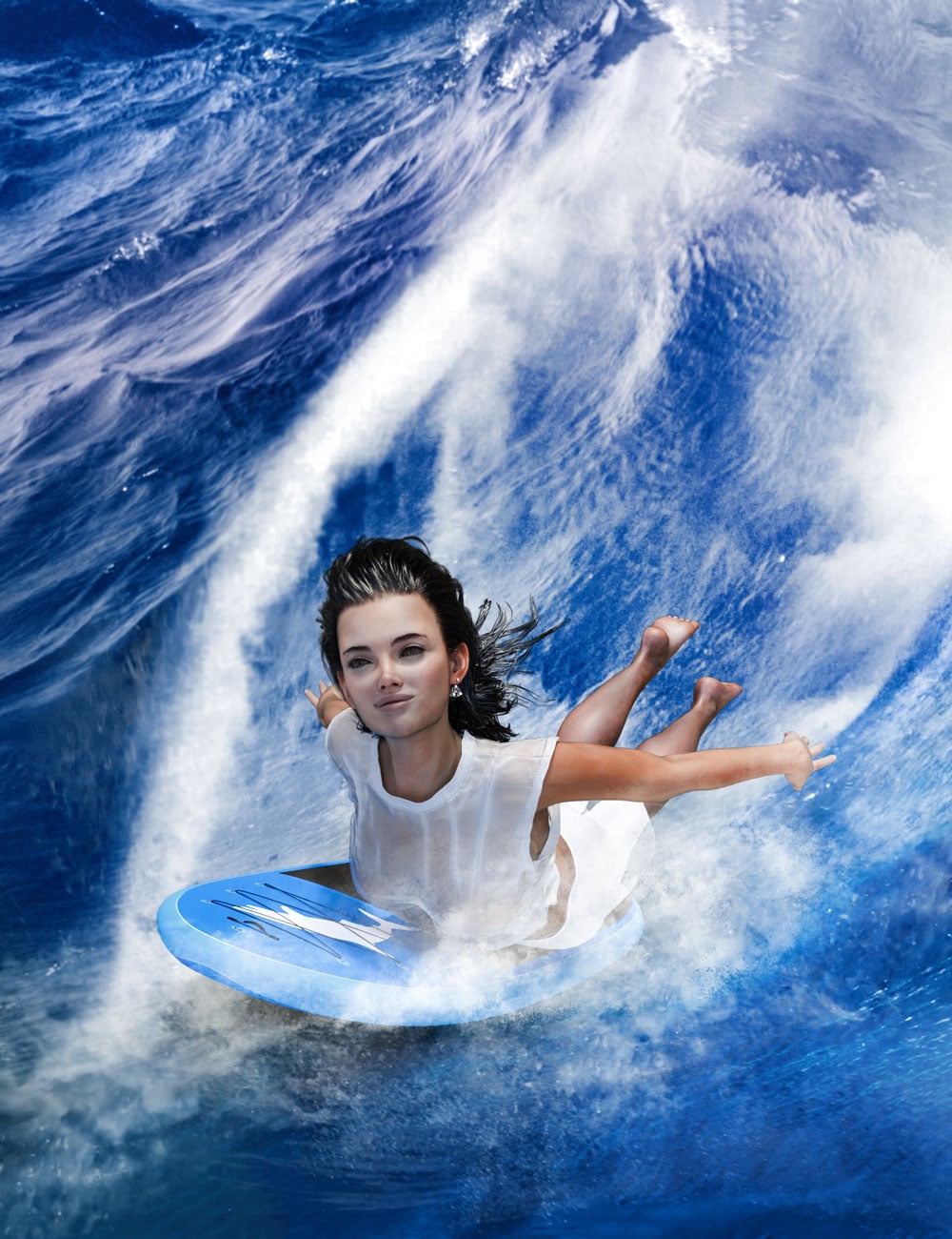 GNBD Waves II Brushes & Poses for Genesis 8 & 9 | Daz 3D