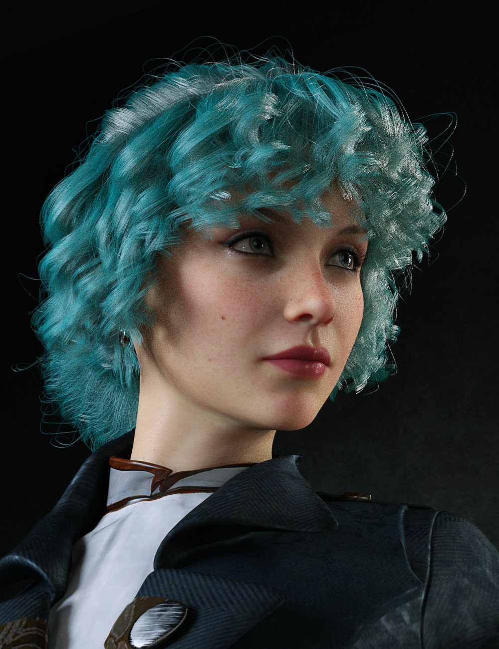 dForce CS Belle Hair for Genesis 9 and 8 Female | Daz 3D