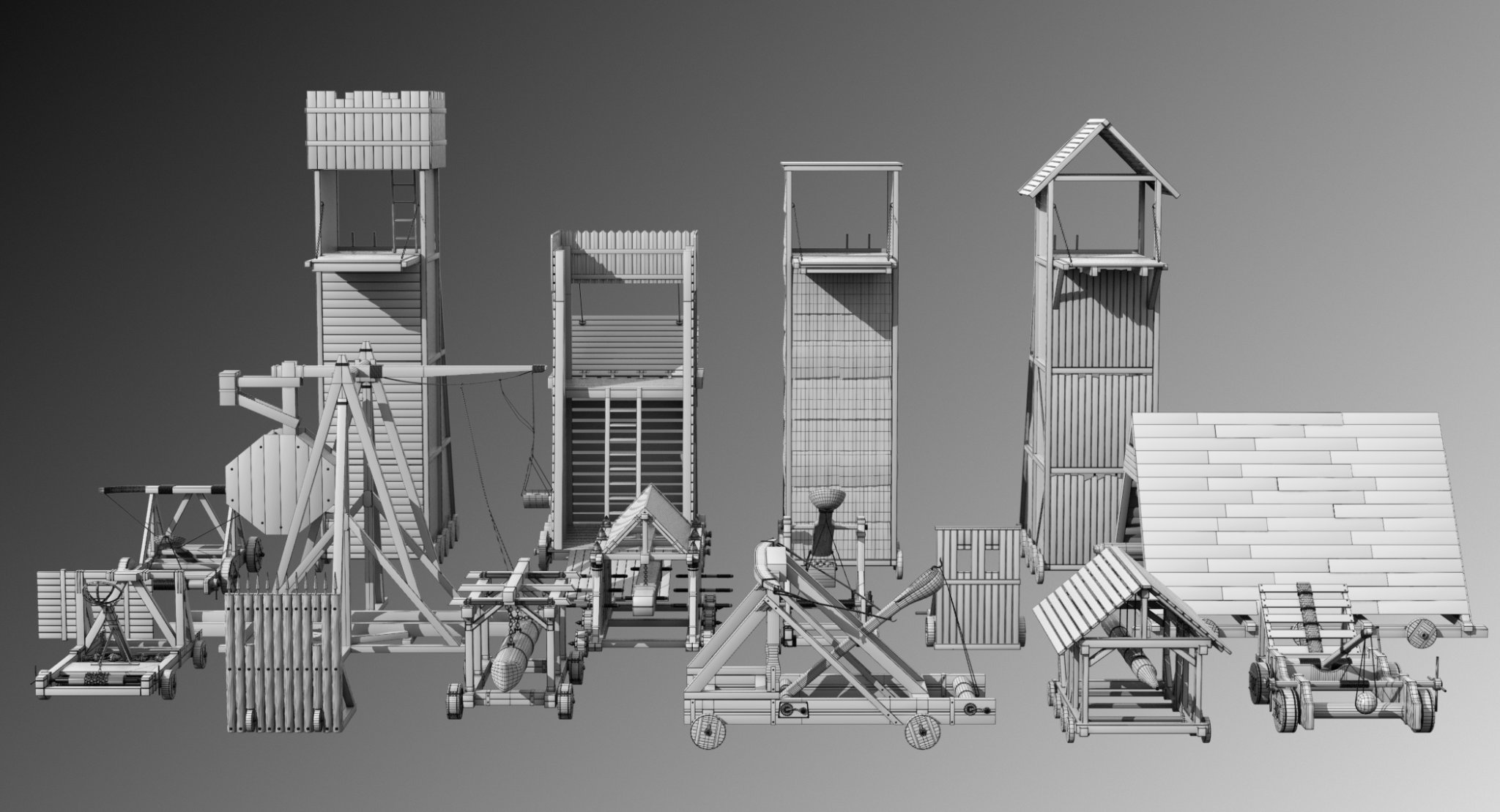 FG Siege Weapons | Daz 3D