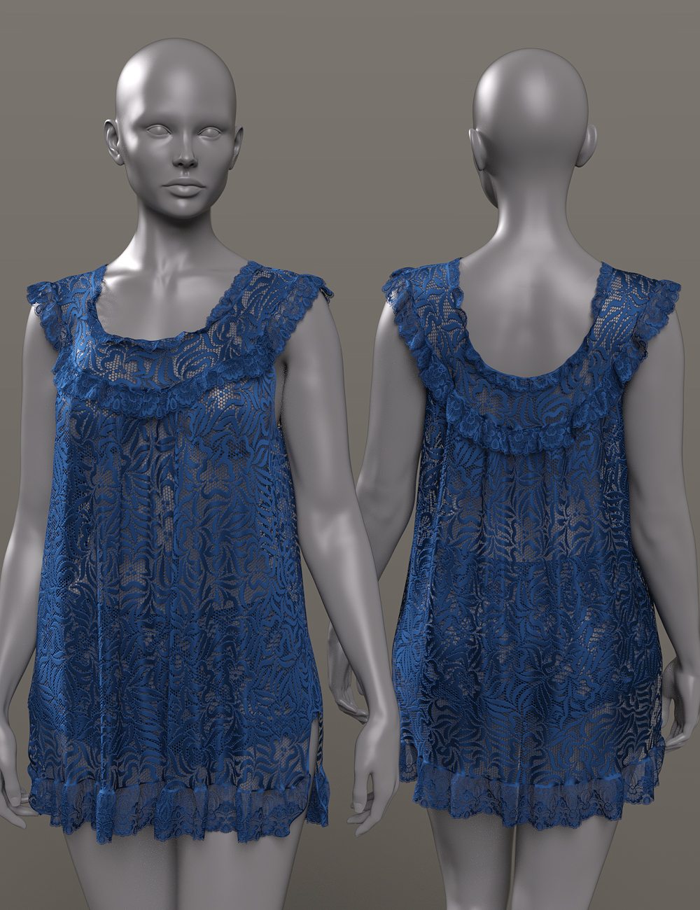 InStyle - dForce Sugar n Satin Baby Doll Nightie Set for Genesis 9 and ...