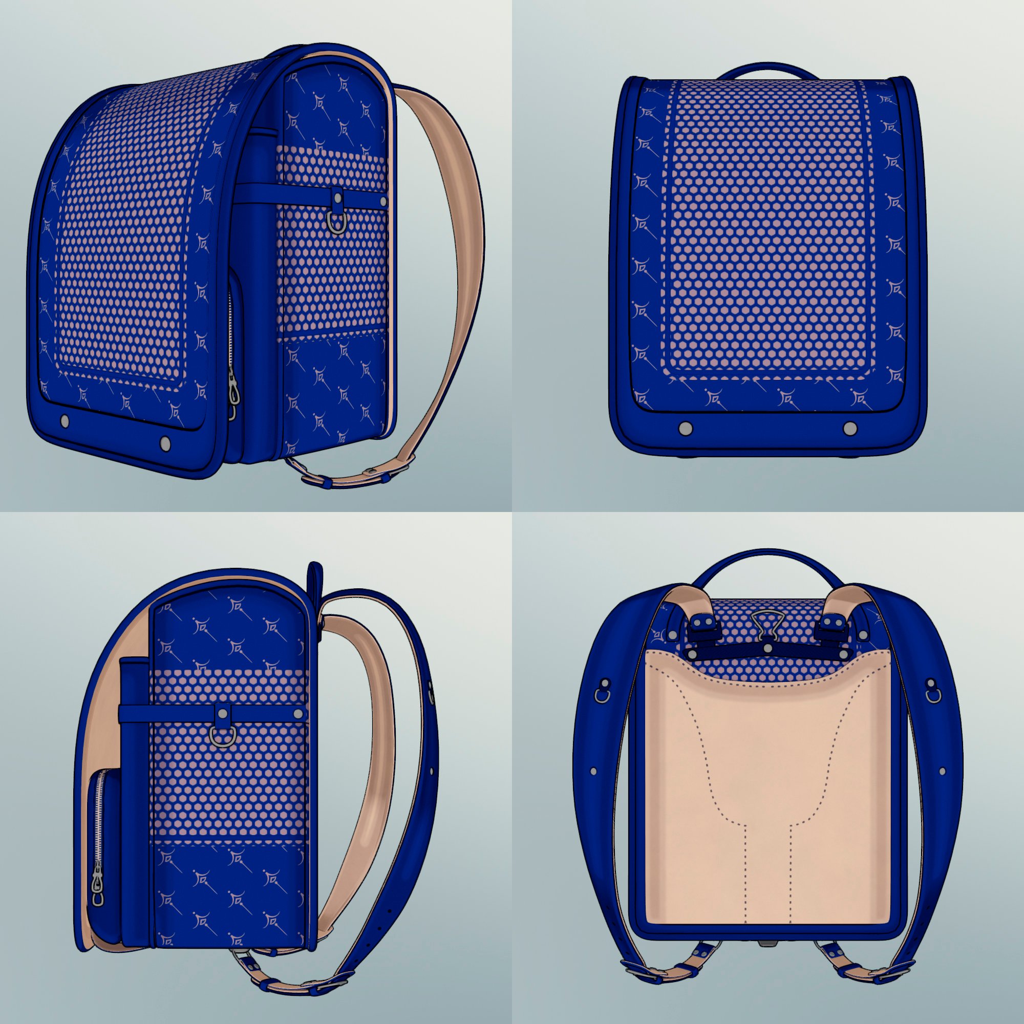 School Backpacks Toon Genesis 9 | Daz 3D