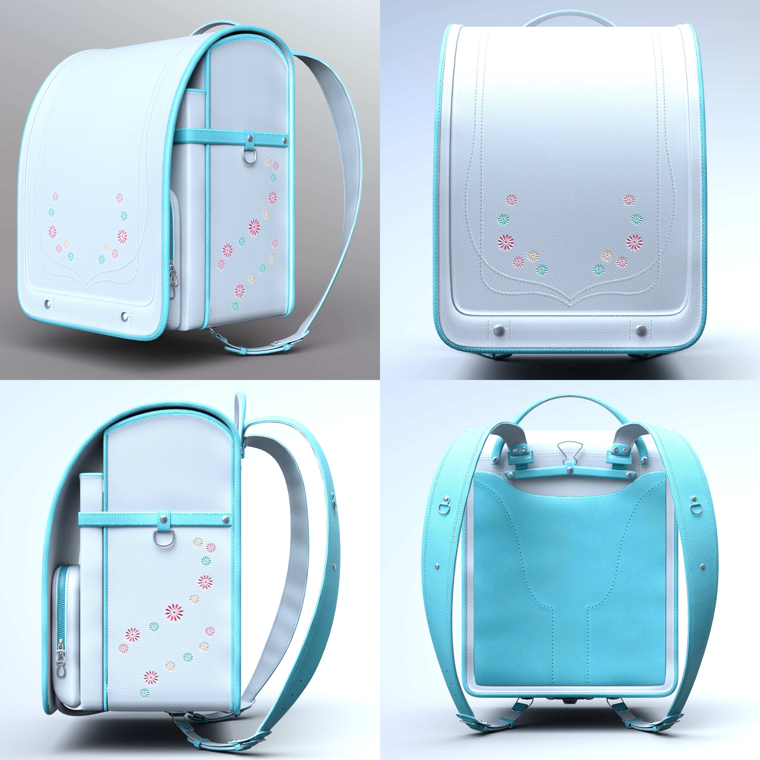 School Backpacks Toon Genesis 9 Iray Texture Add-On | Daz 3D