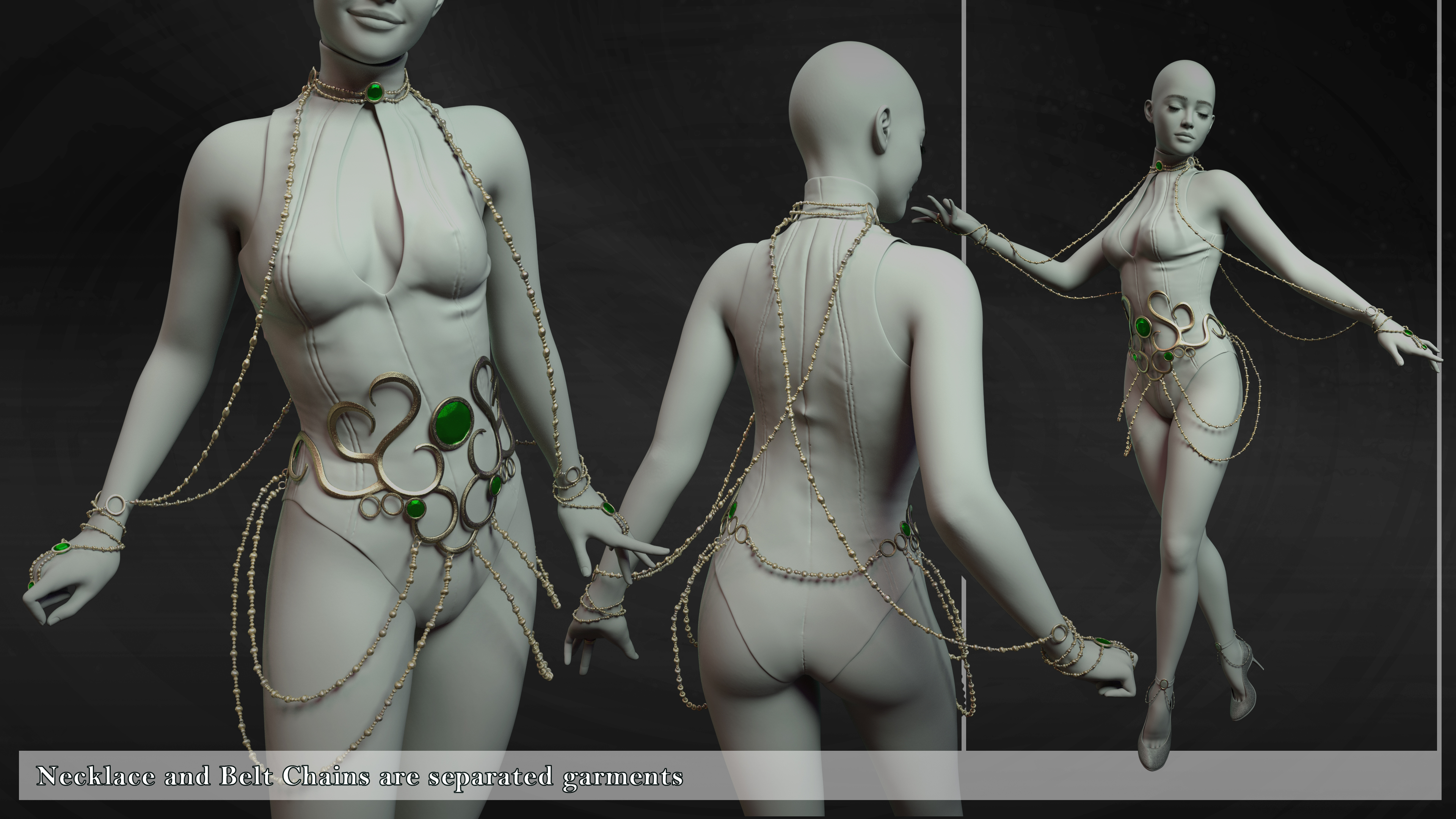 Fairy Queen HD Outfit for Genesis 9 | Daz 3D