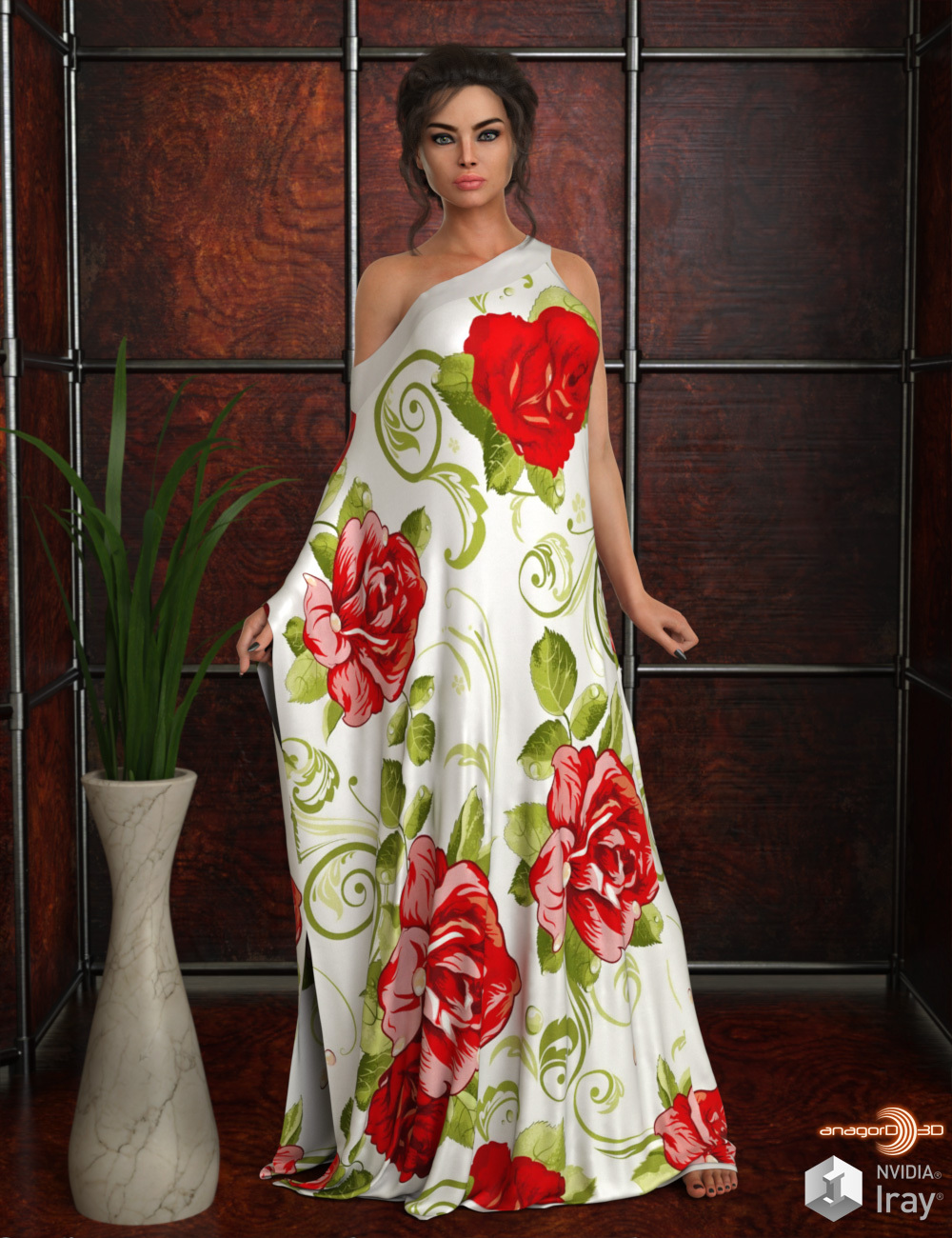 VERSUS - dForce Hampton Kaftan for G8F & G8.1F | Daz 3D