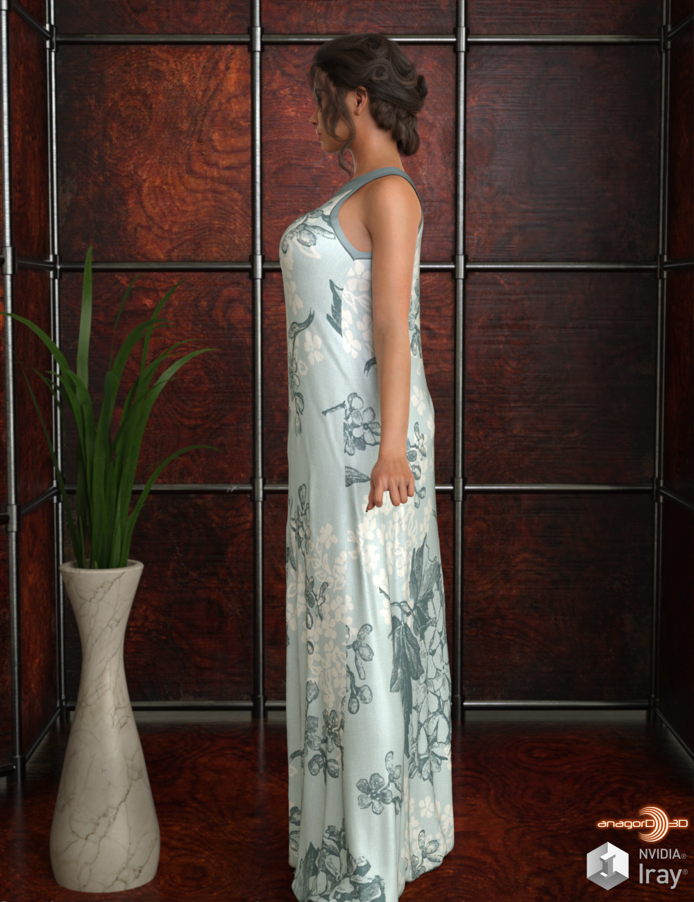 VERSUS - dForce Hampton Kaftan for G8F & G8.1F | Daz 3D