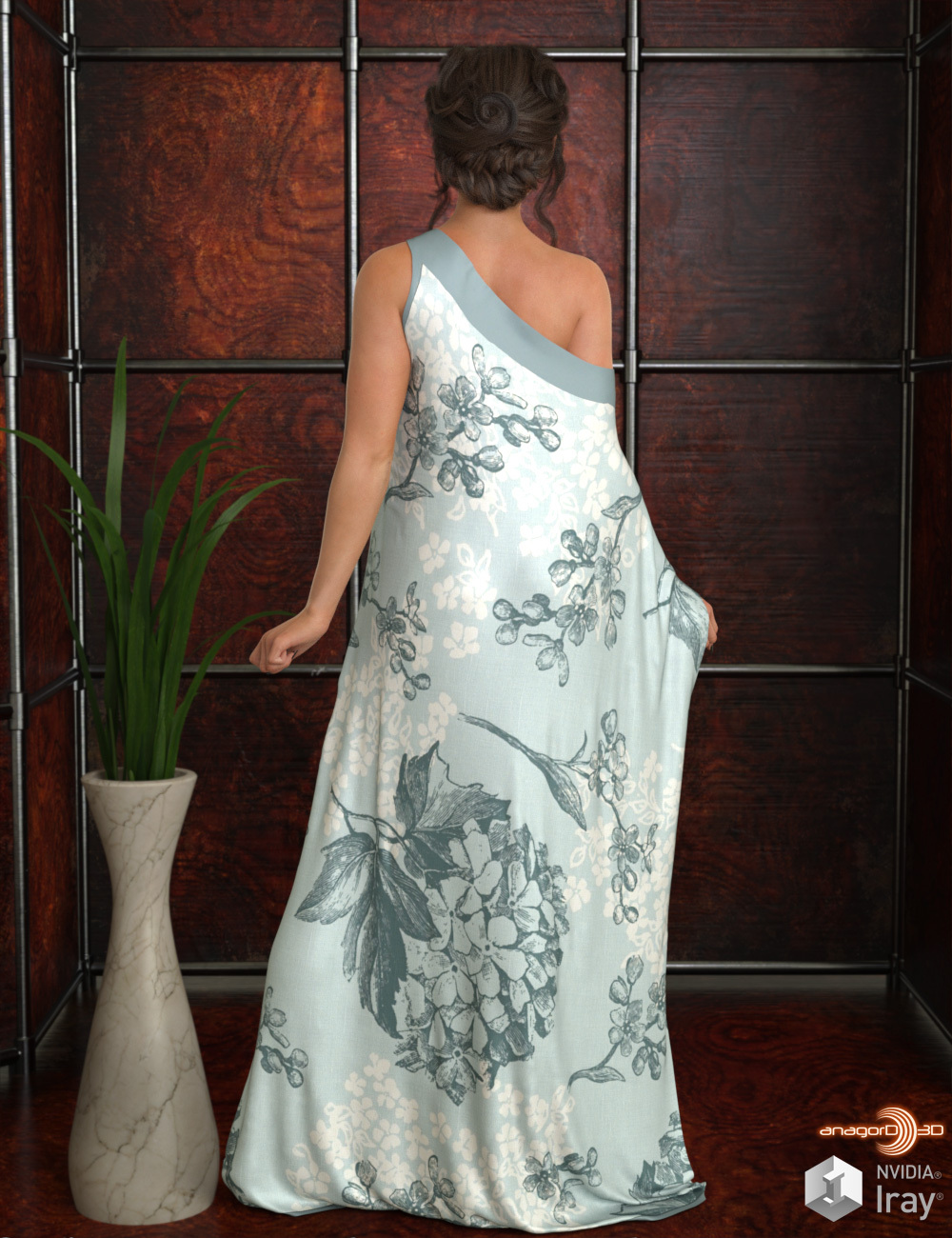 VERSUS - dForce Hampton Kaftan for G8F & G8.1F | Daz 3D