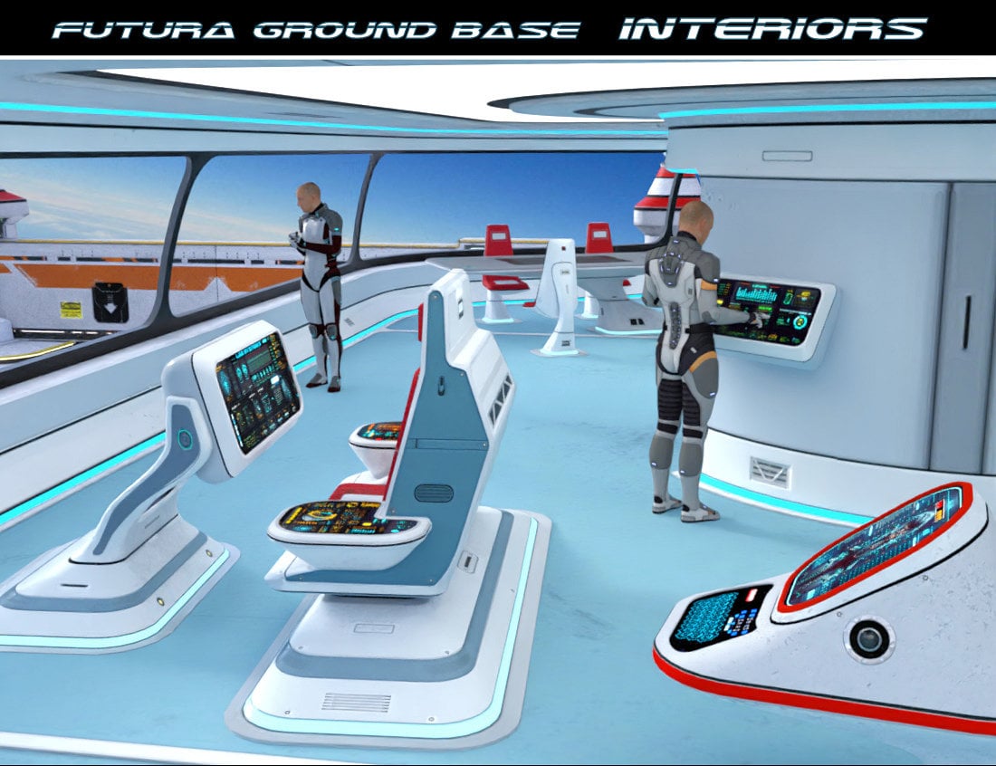 Futura Ground Base Interiors | Daz 3D