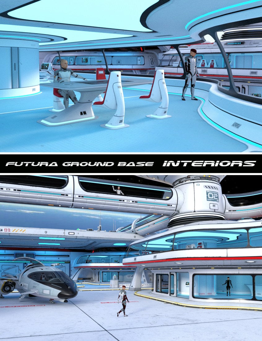 Futura Ground Base Interiors | Daz 3D