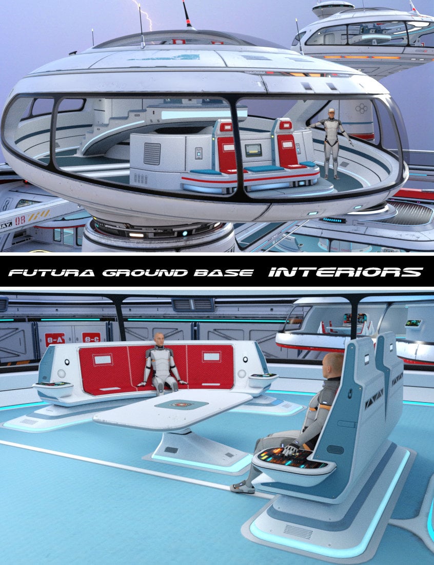 Futura Ground Base Interiors | Daz 3D