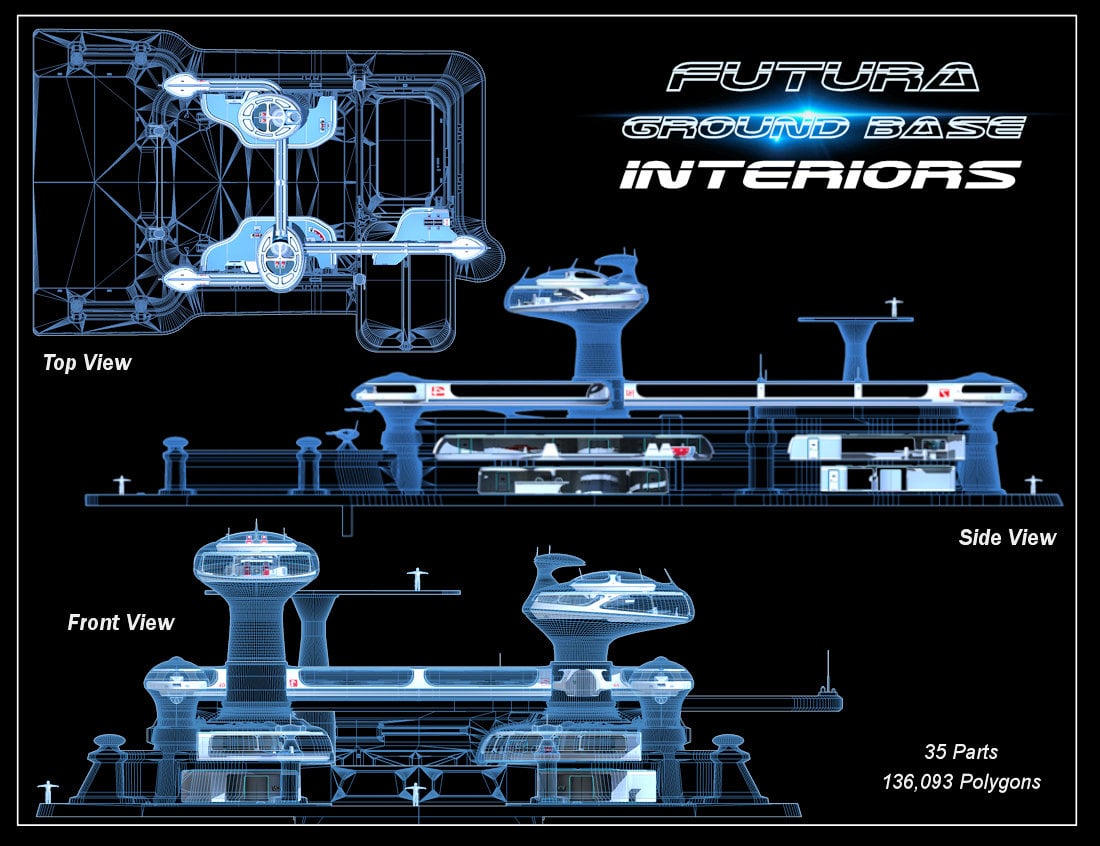 Futura Ground Base Interiors | Daz 3D